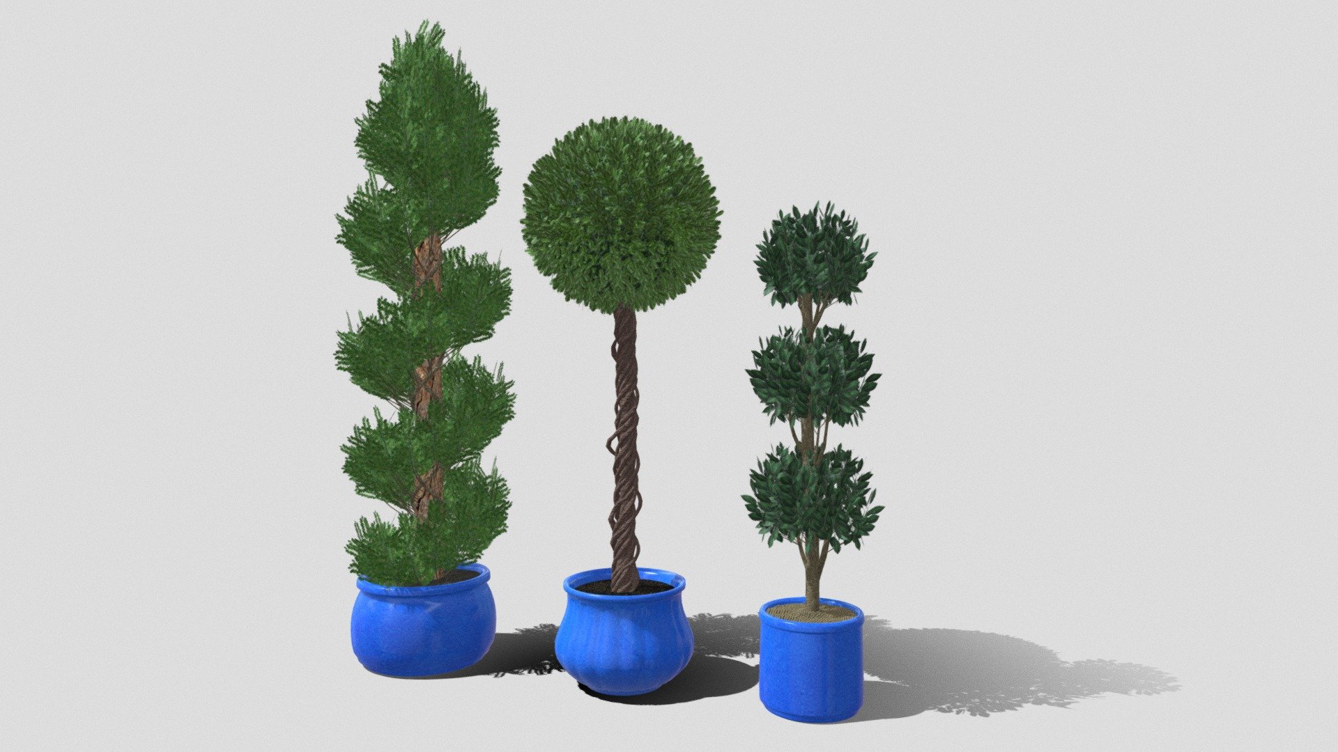 Topiaires / Topiary trees - 3D model by newmag2207 [0c7da30] - Sketchfab