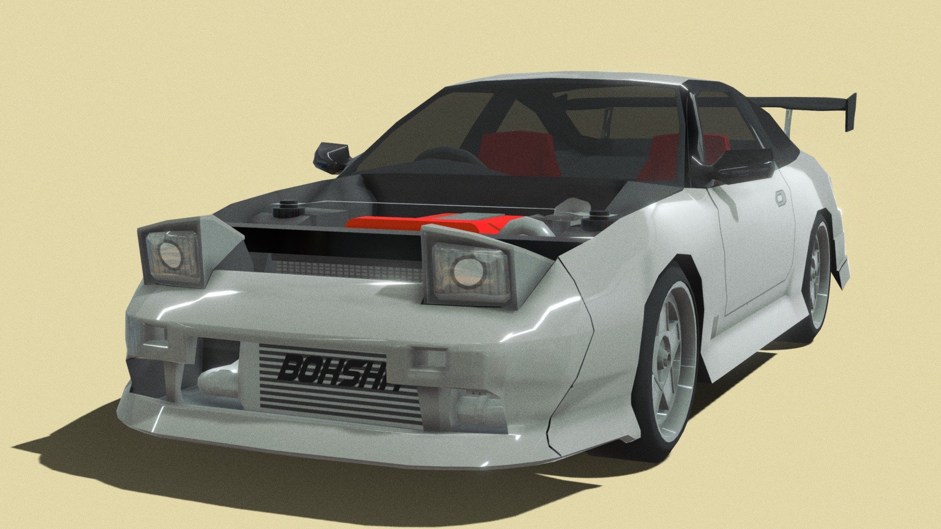 Nissan 180SX - Download Free 3D model by Lottarigy [0c7dd5b] - Sketchfab