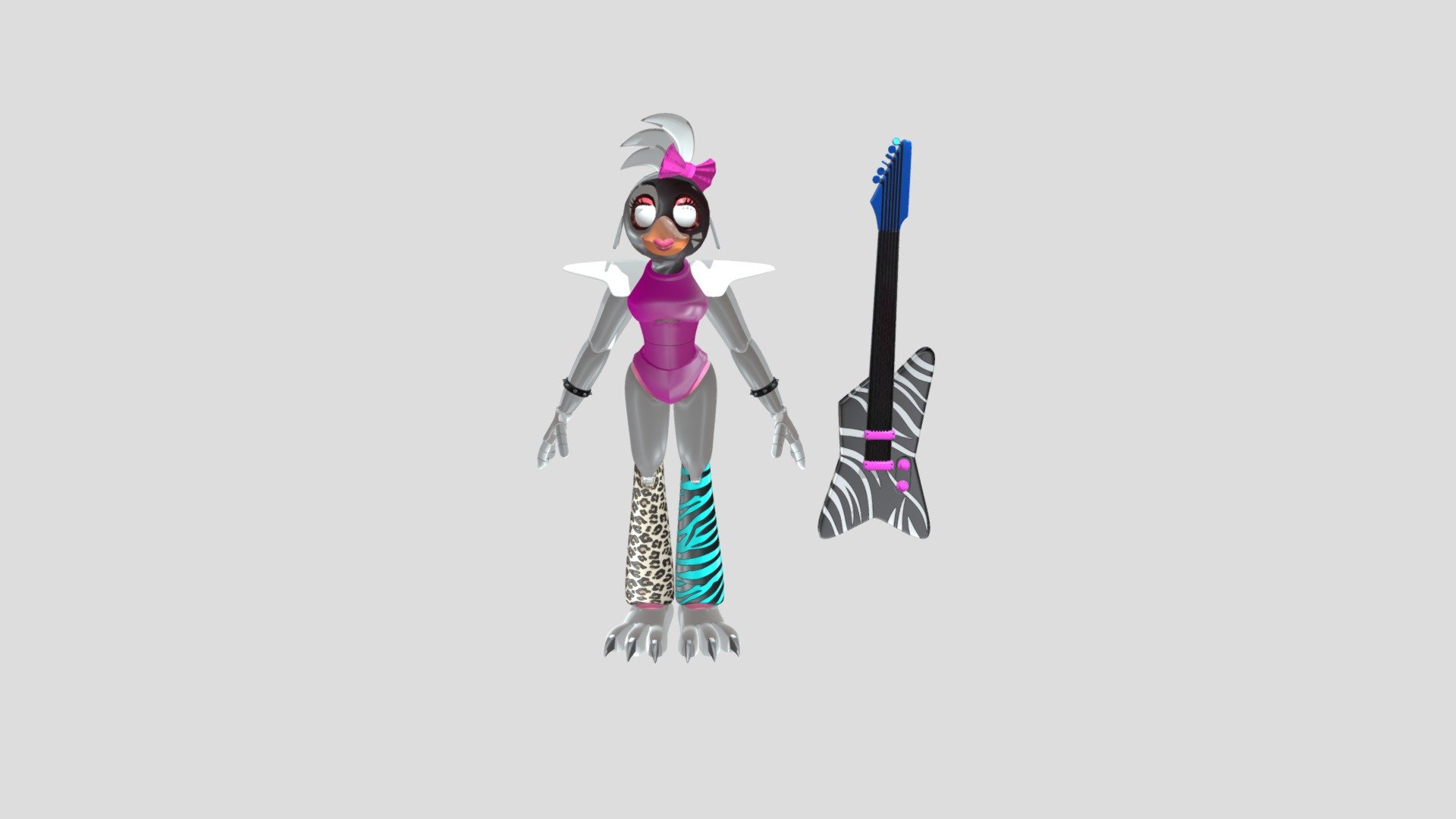 Glamrock Chica - Download Free 3D model by Eire [0c7e3e6] - Sketchfab