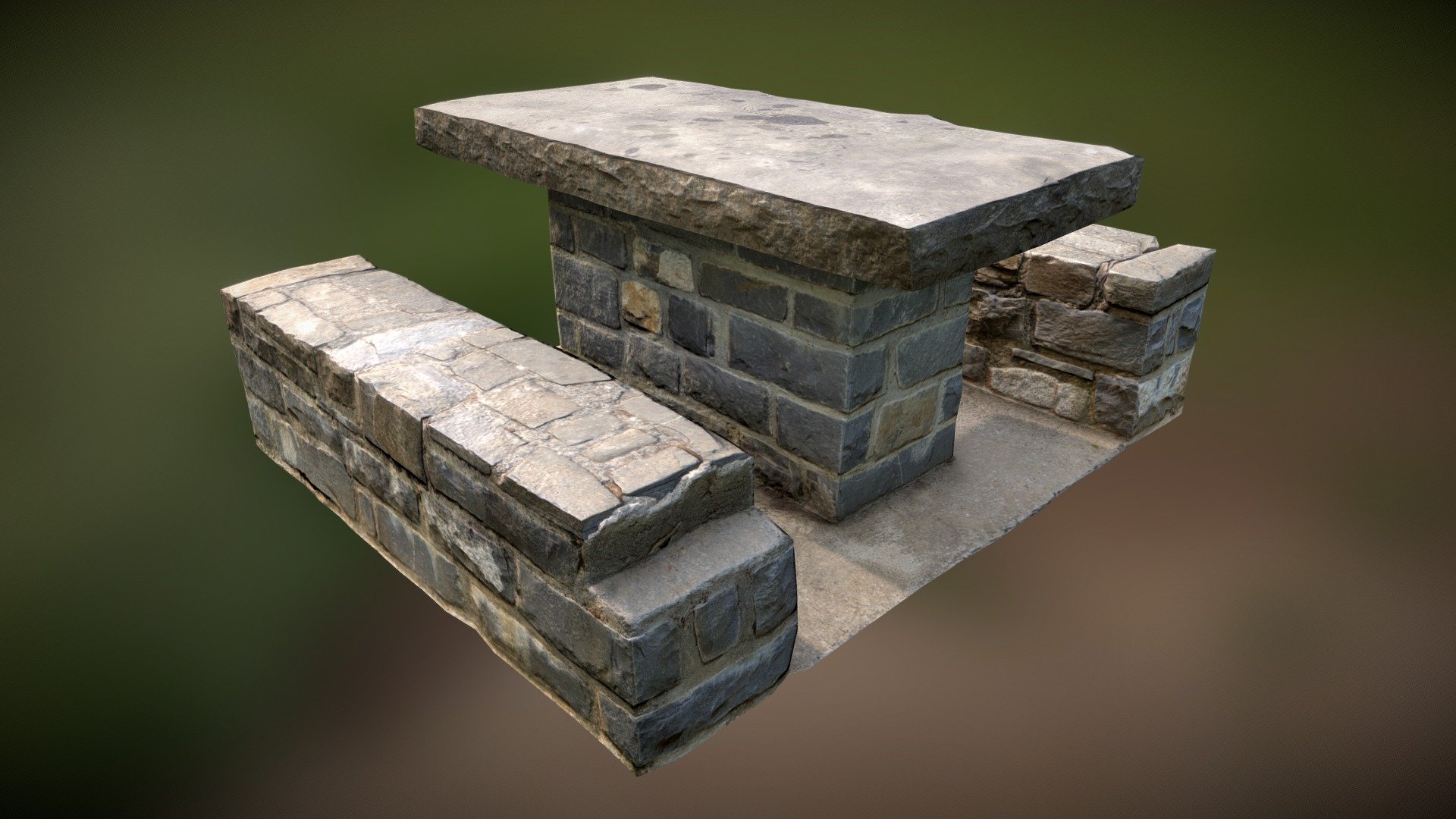 Stone Table - Download Free 3D model by bimage [0c7edde] - Sketchfab