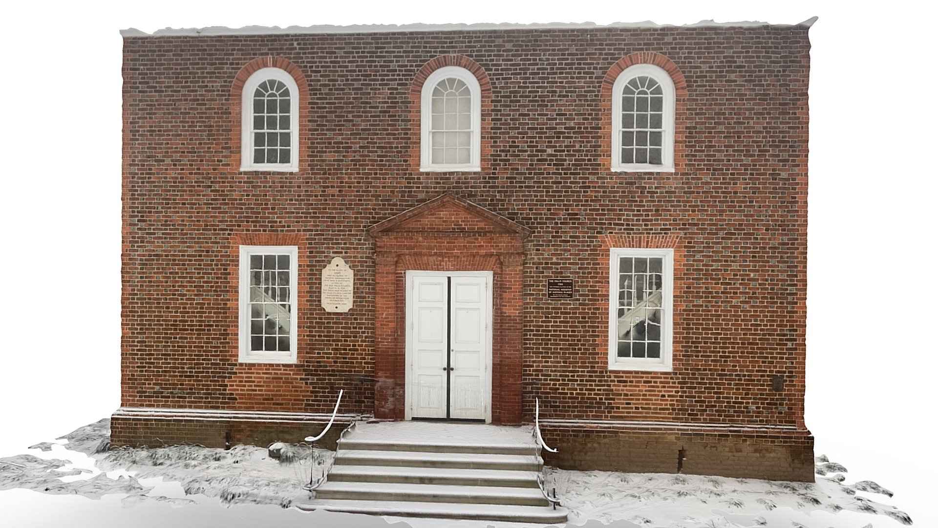 Front of Falls Church Episcopal in the Snow - 3D model by Phil.Devine ...