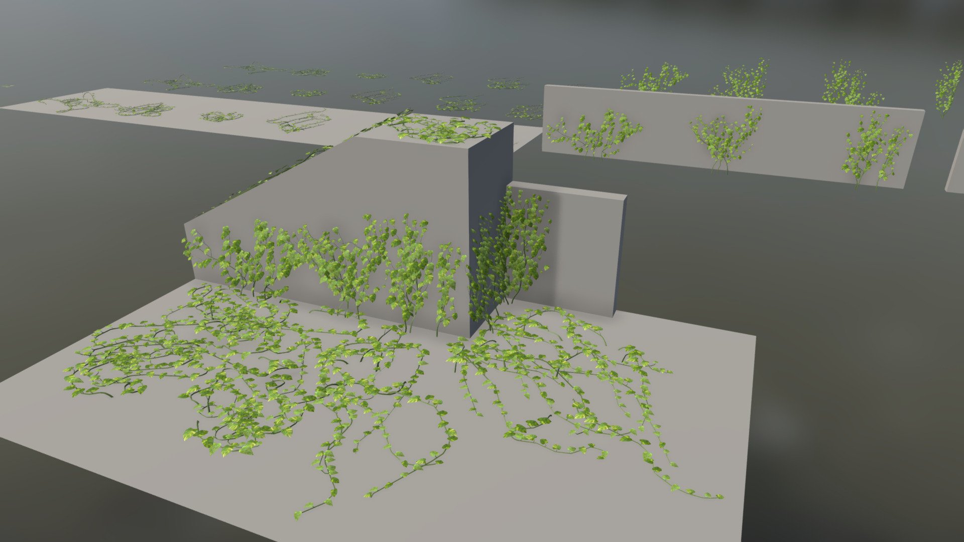 Ivy pack (12 variations, lowpoly, LODs) - Download Free 3D model by ...