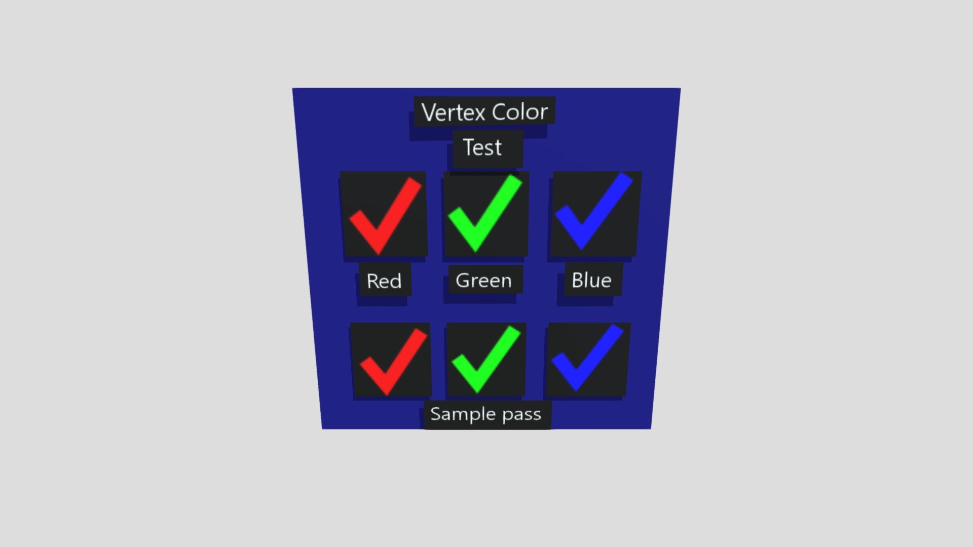 Vertex Color Test - Download Free 3D model by 1057023 [0c8204b] - Sketchfab