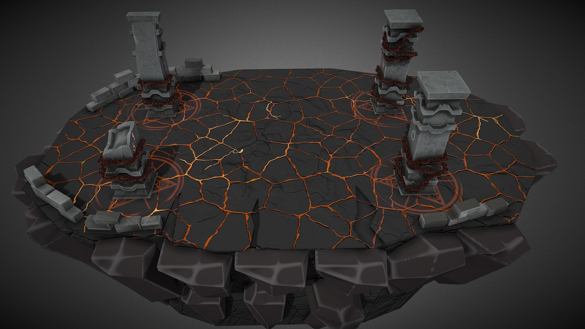 Hellscape Boss Room (Old) - 3D model by Lyon Ynov Campus ...