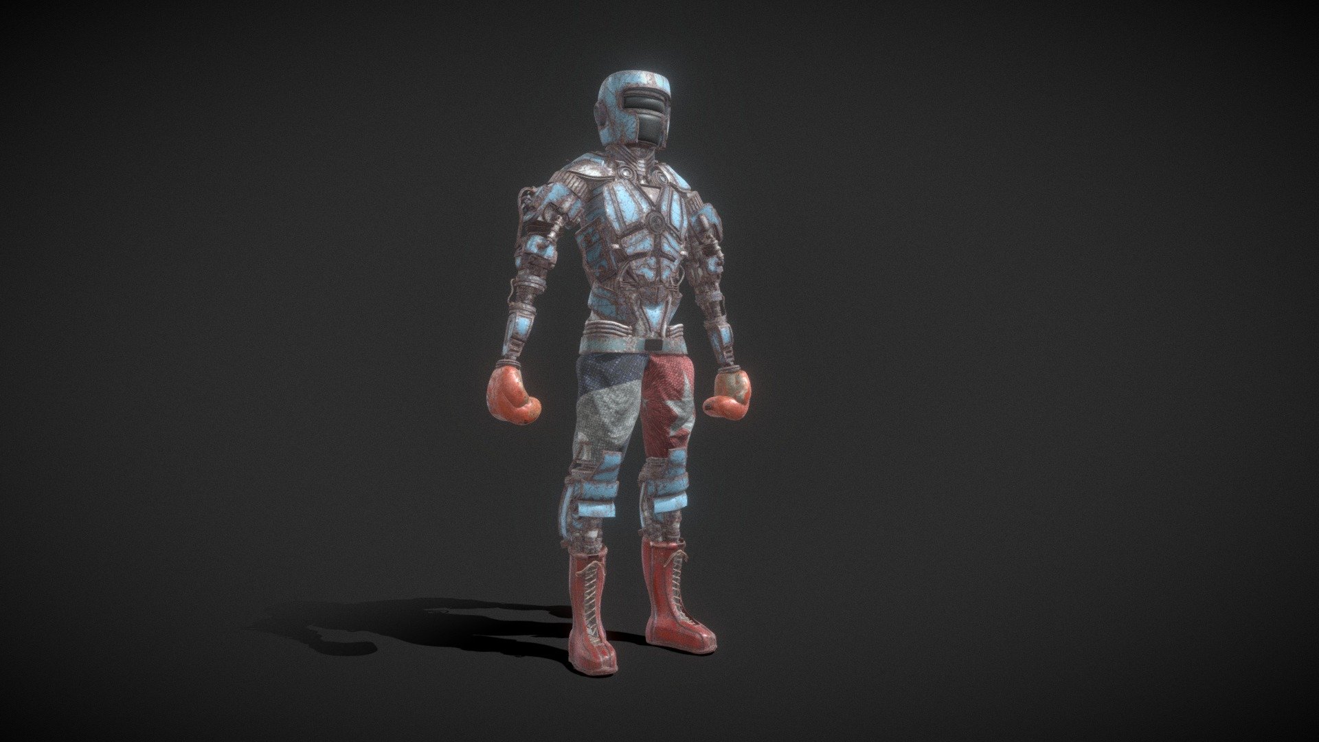 Boxer Robot - 3D model by mihirdoesvfx [0c83155] - Sketchfab