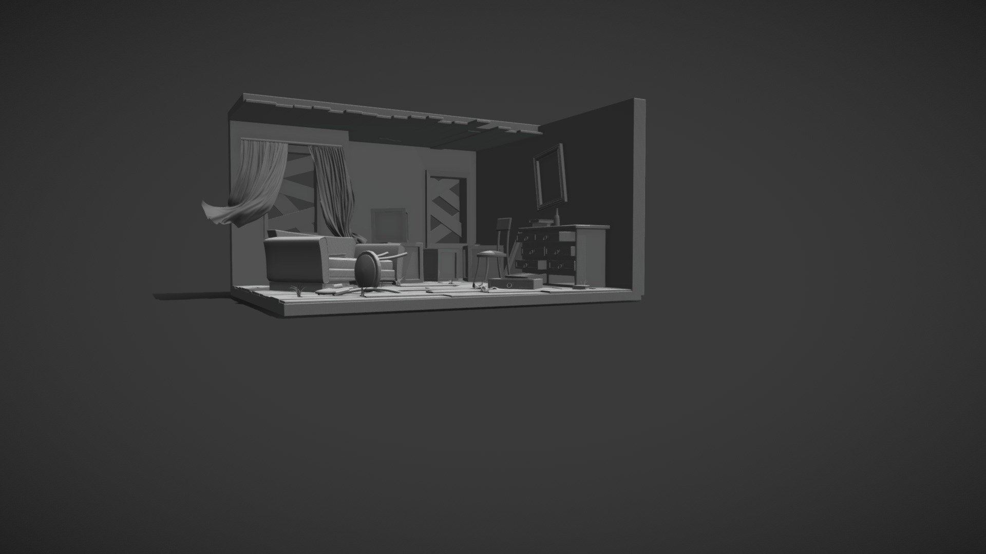 All gone, no escape - 3D model by naokyart [0c83956] - Sketchfab