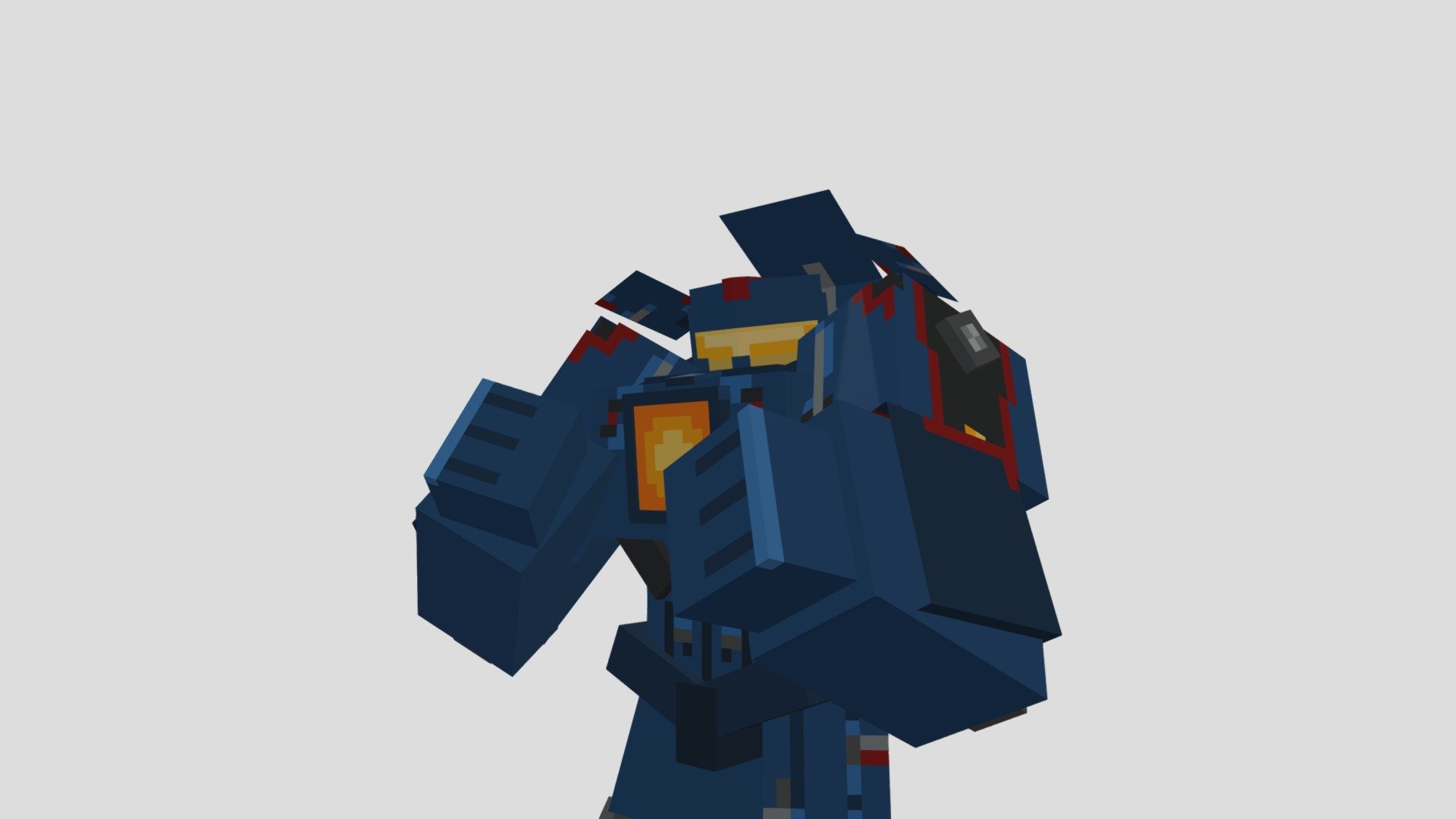 Gipsy Danger - Colored - 3D model by Block Forge (@BlockForge) [0c84270 ...