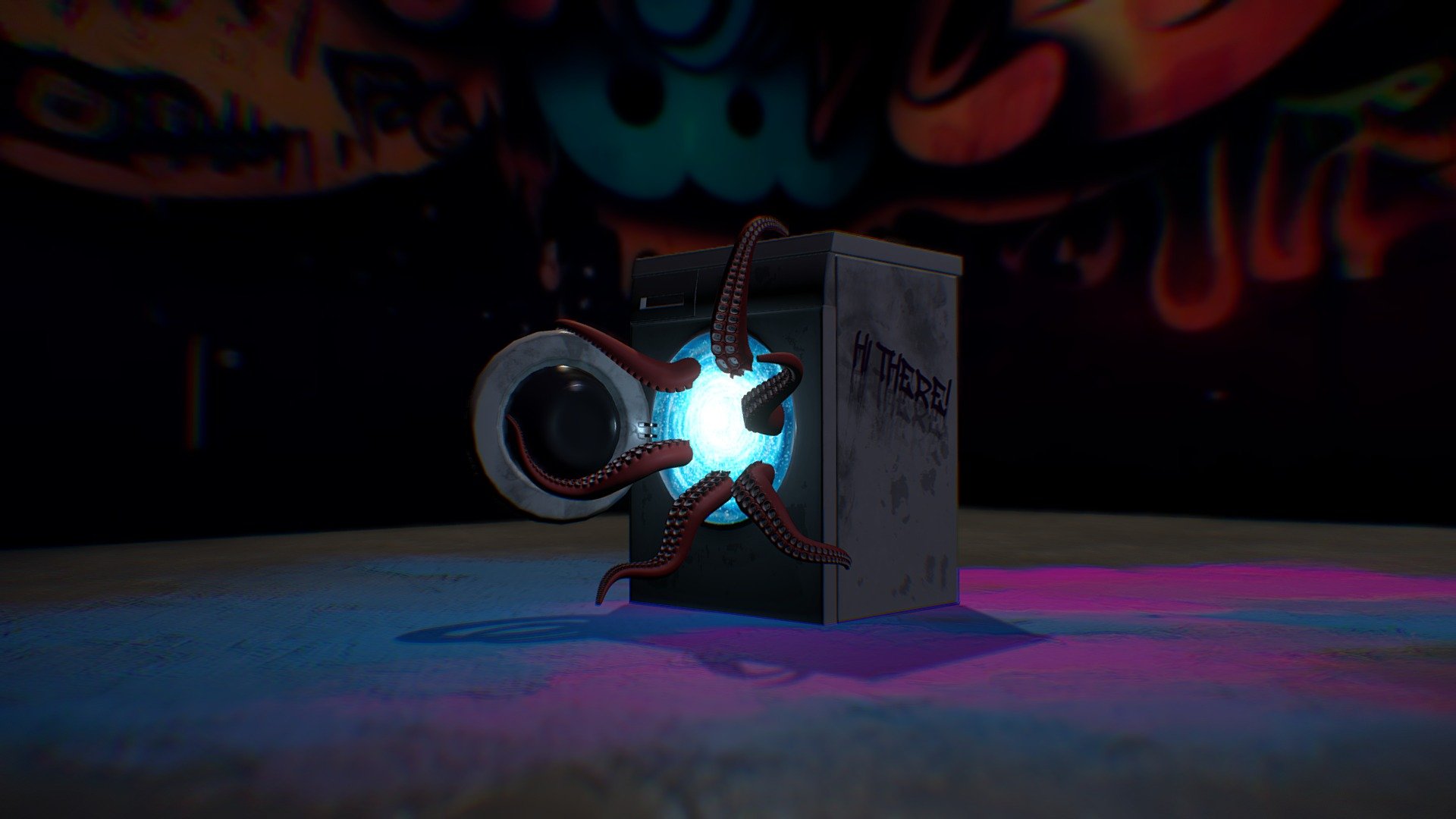 Washing machine aka portal - Download Free 3D model by Iryna Baranova ...
