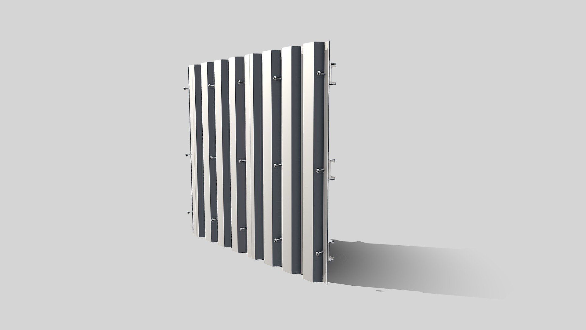 IBR Roofing Sheet - Steel Cladding Application - 3D model by ...