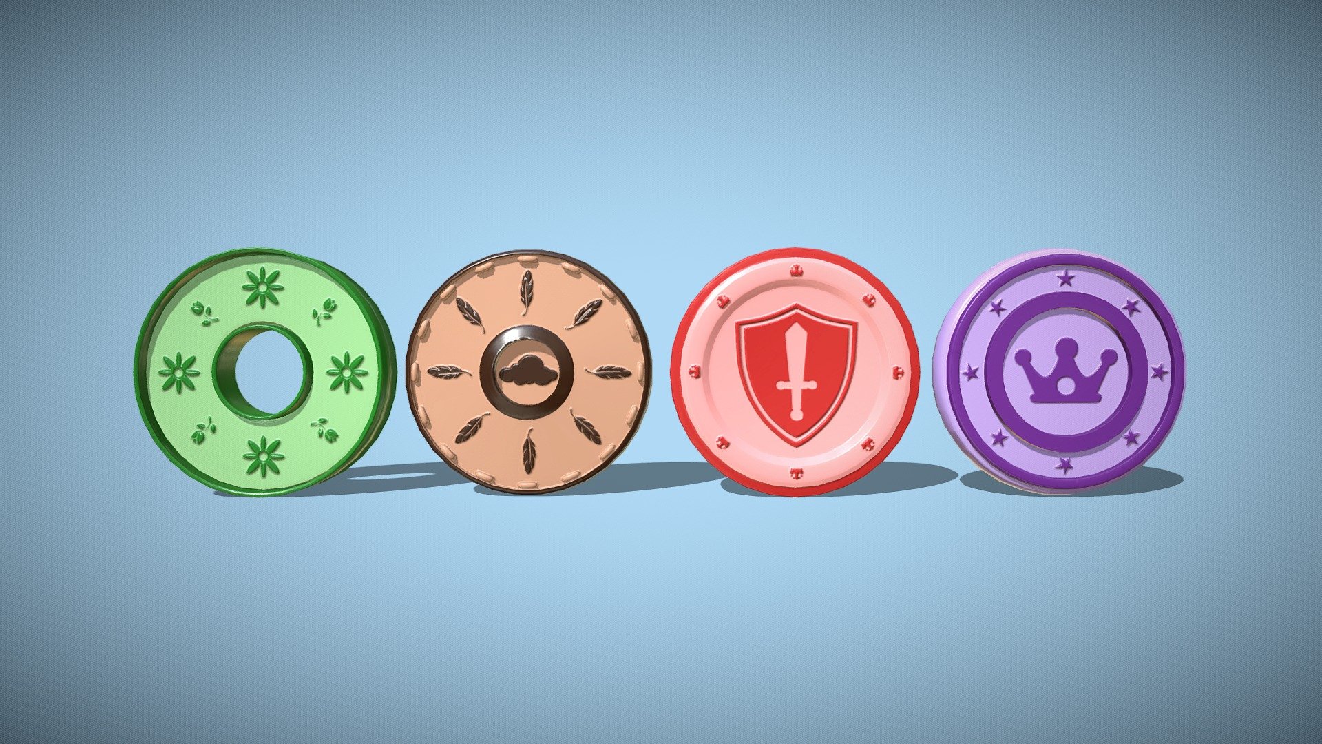 Cartoon Coins Pack01 - Buy Royalty Free 3D model by WhiteTigerArt ...