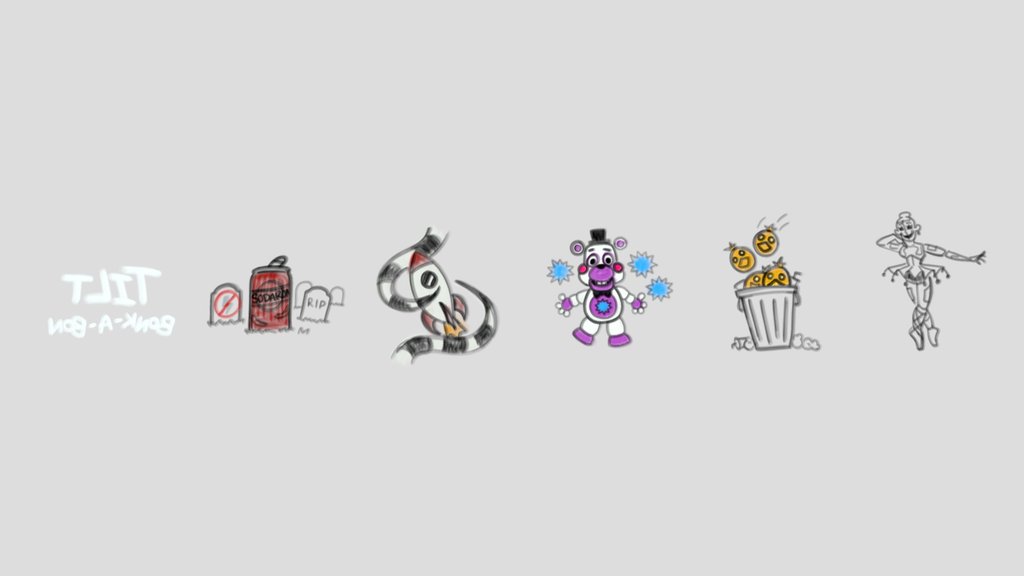 Fnaf Prop Packs - A 3D model collection by skylajade69 - Sketchfab