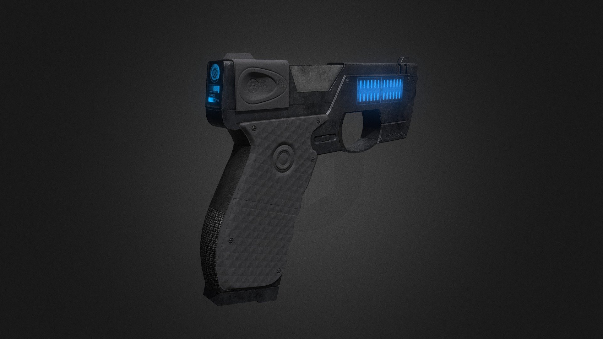 Cyberpunk Gun - Geind D-640 - 3D model by Handrews [0c90ad0] - Sketchfab