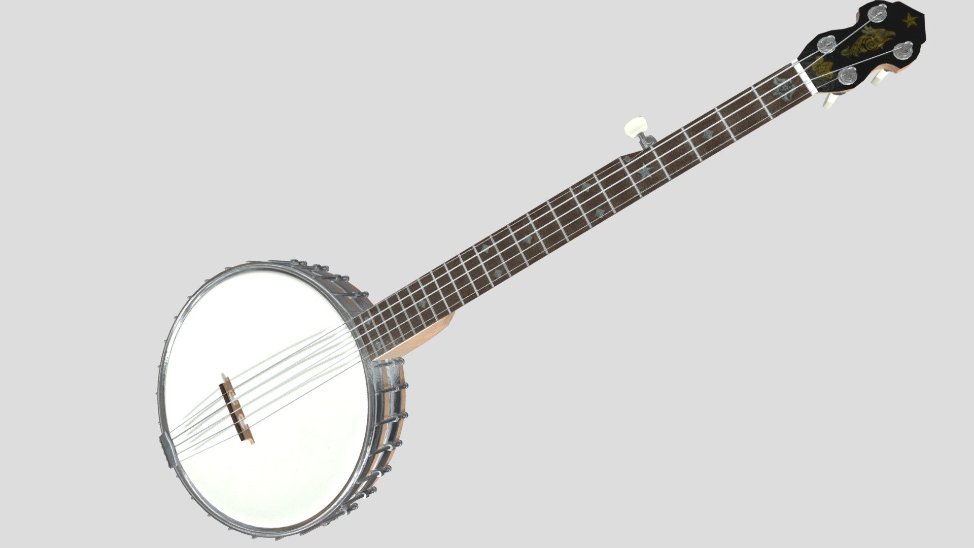 Banjo - Buy Royalty Free 3D model by 3dlowpoly [0c92cbb] - Sketchfab Store