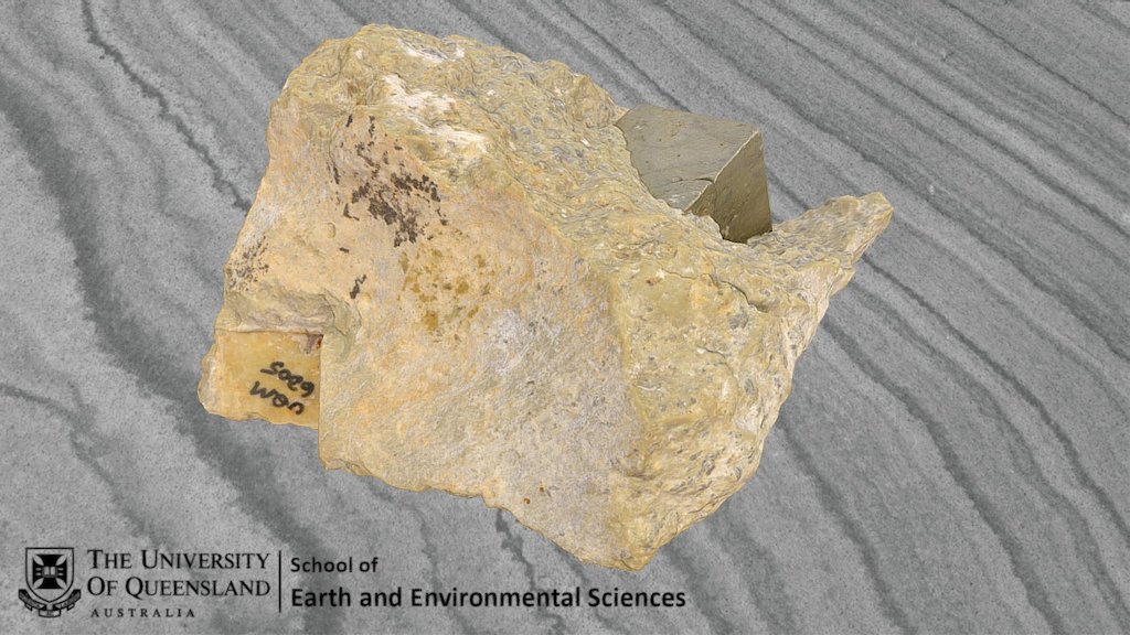 Pyrite on Phyllite Matrix - 3D model by nate_siddle (@nate_sid ...