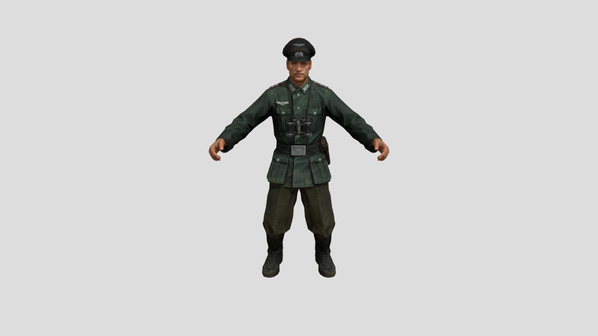 GR Gunner early Officer (War Thunder Crew) - Download Free 3D model by ...