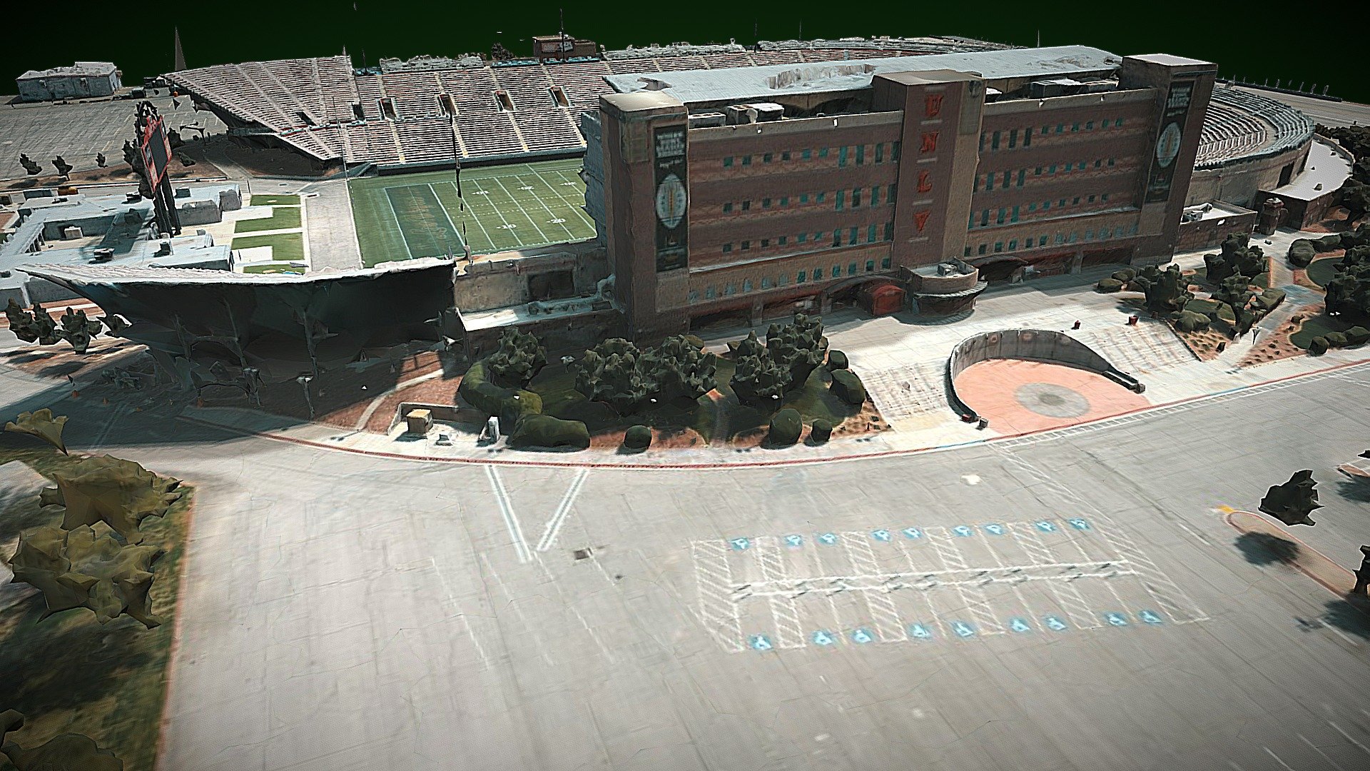 GRADD 3D Model of Sam Boyd Stadium - Buy Royalty Free 3D model by GRADD ...