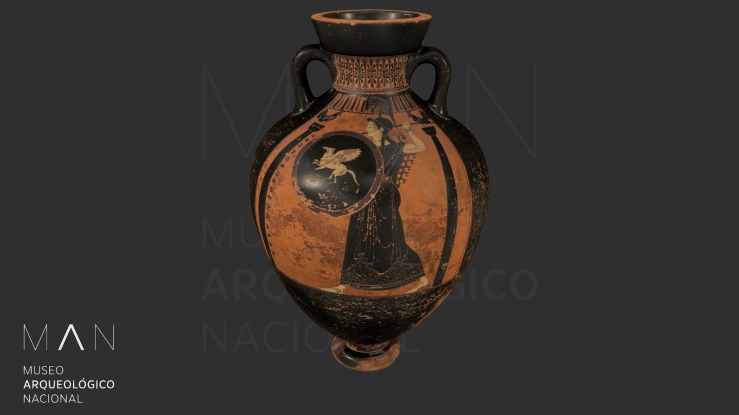 Ánfora Panatenaica con cuadriga - 3D model by Museo Arqueológico ...