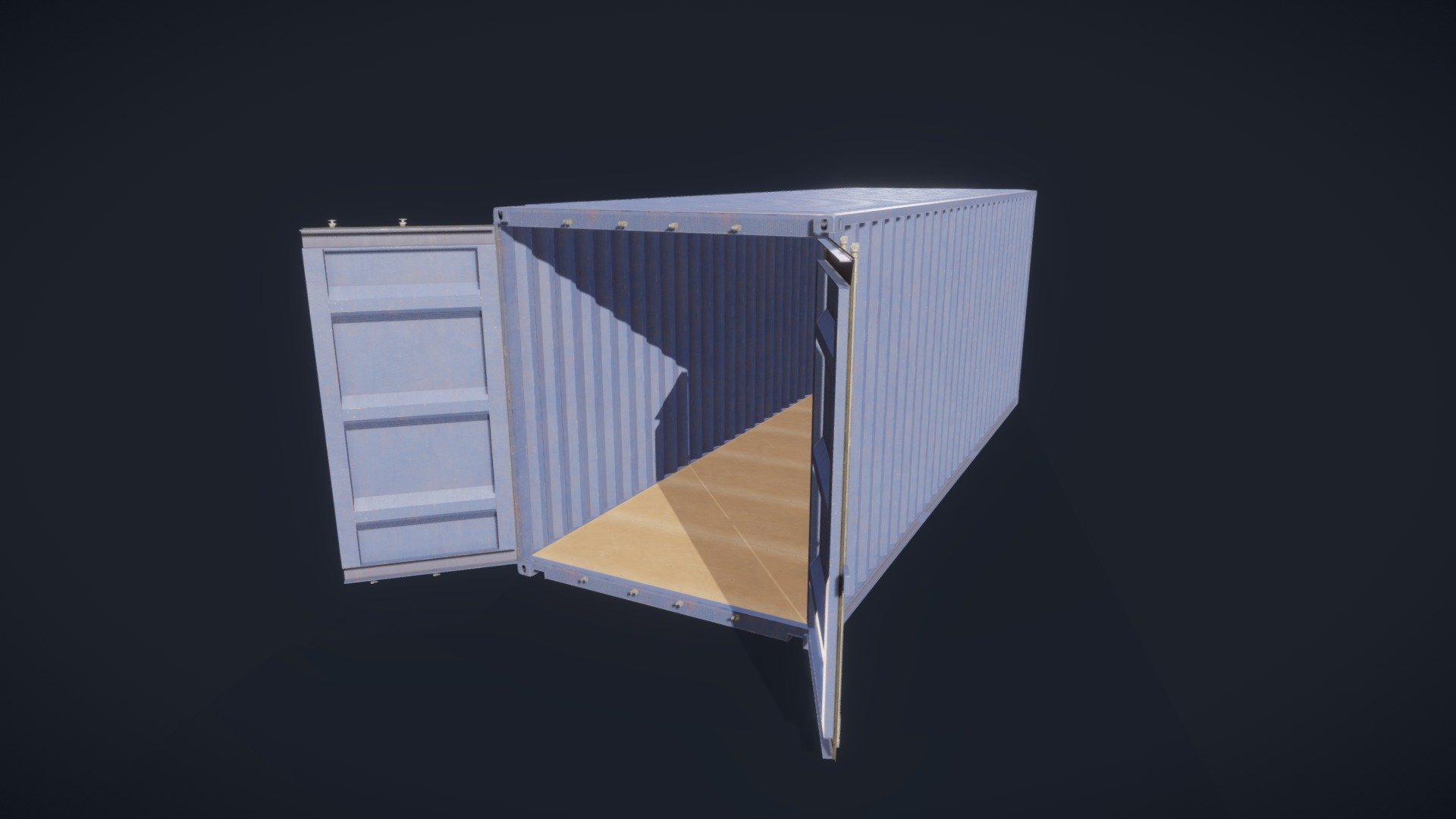 Modular Shipping Container Kit - 3D model by Waldo (@waldopolice ...