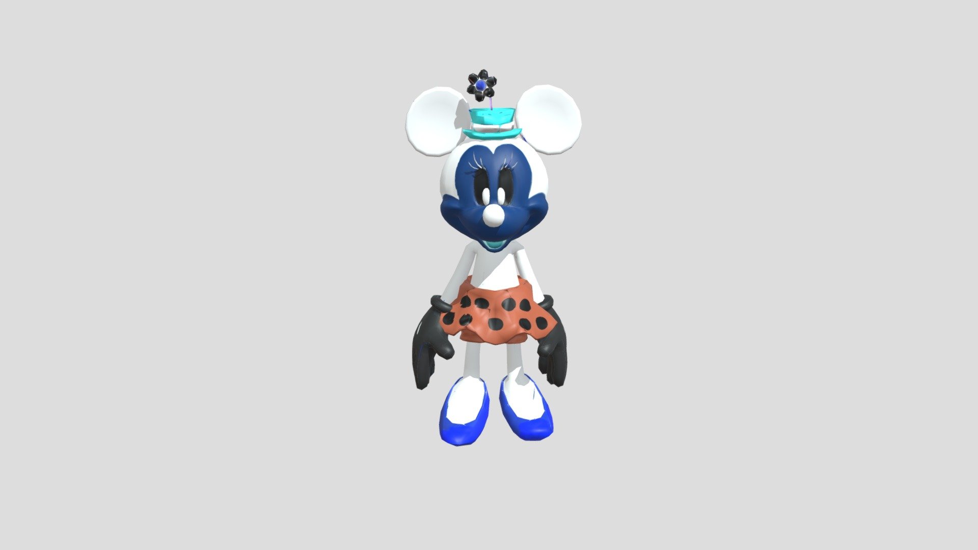 Classic Attire Photo Negative Minnie - Download Free 3D model by JSpeed ...