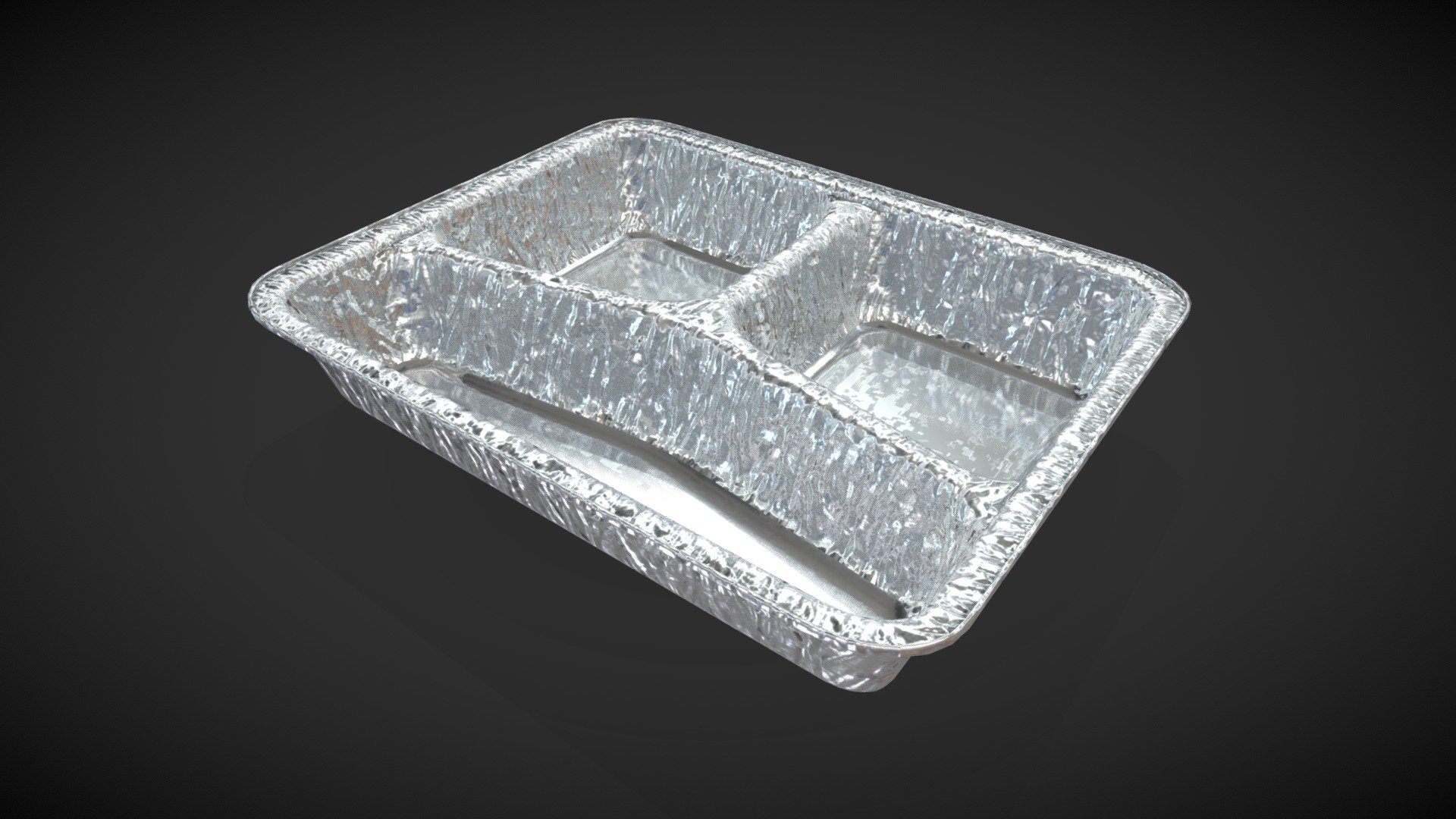 Disposable Lunch Box Foil Food - 3D model by We3Do (@we3DoModel ...