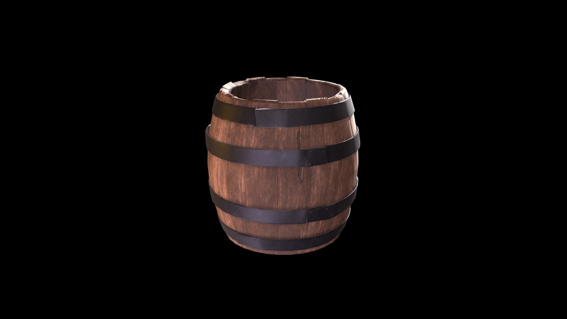 Open wood barrel - 3D model by ArtemWild [0ca3424] - Sketchfab