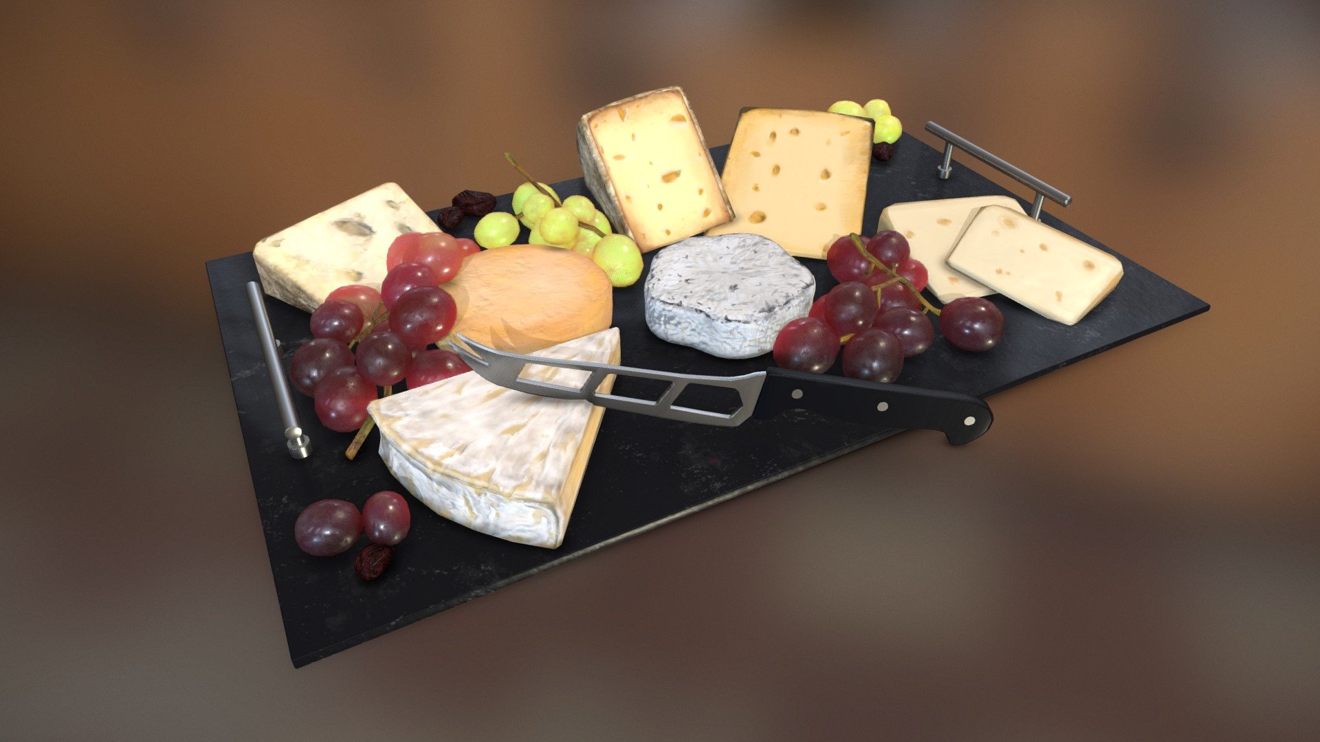 Cheese plate - 3D model by Melissa Descubes (@Melissadescubes) [0ca5000 ...