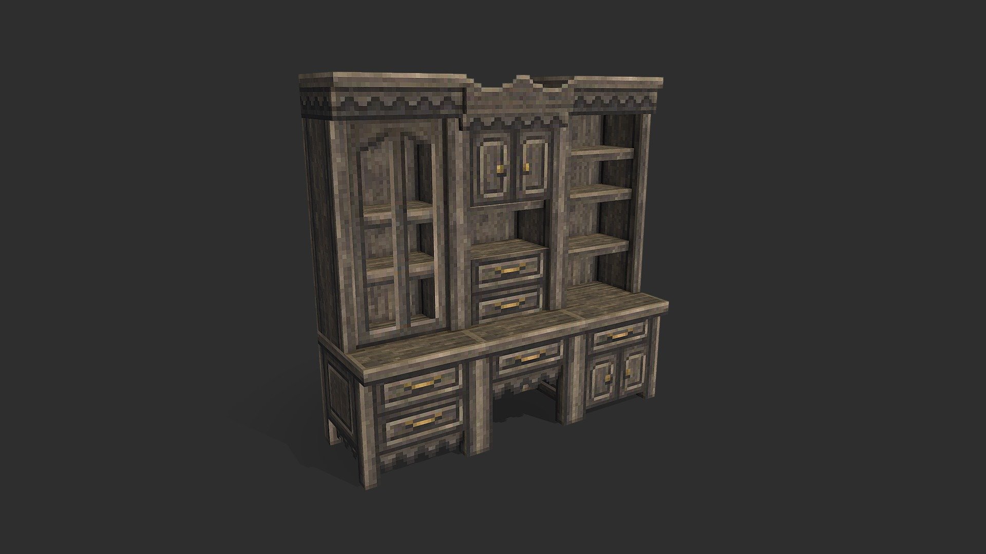 Medieval Cabinet - 3D model by Smaug (@smaugthedeceiver) [0ca5e75 ...