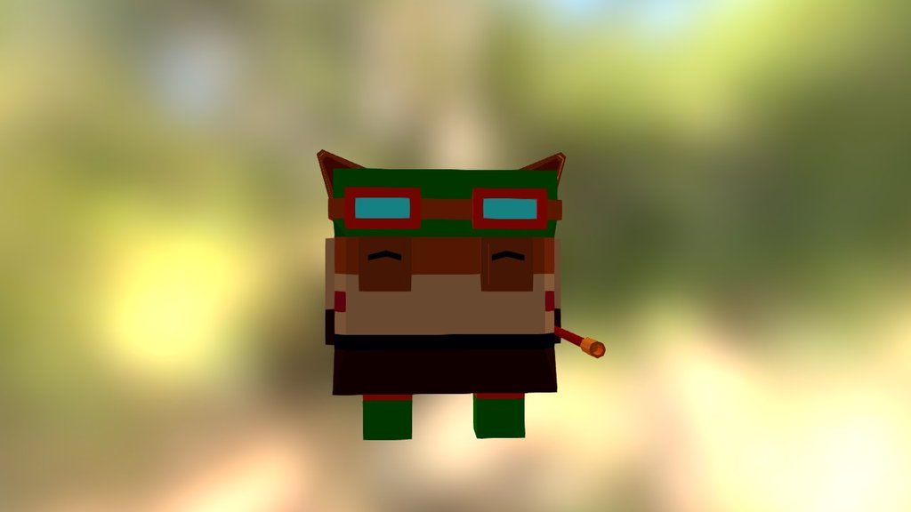 Blocky Teemo - 3D model by jacquesachille [0ca6d08] - Sketchfab