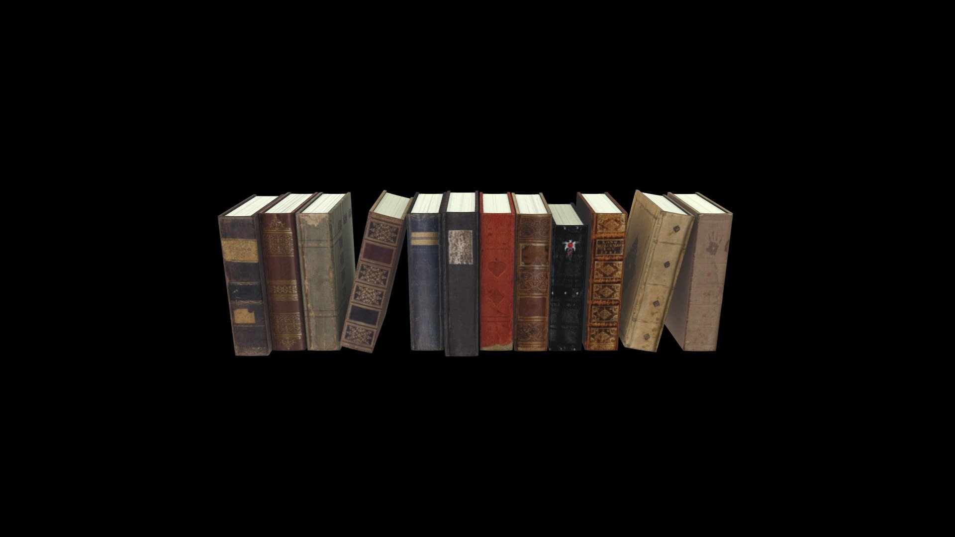 Book Set 2 - Download Free 3D model by Seifurt [0ca700e] - Sketchfab