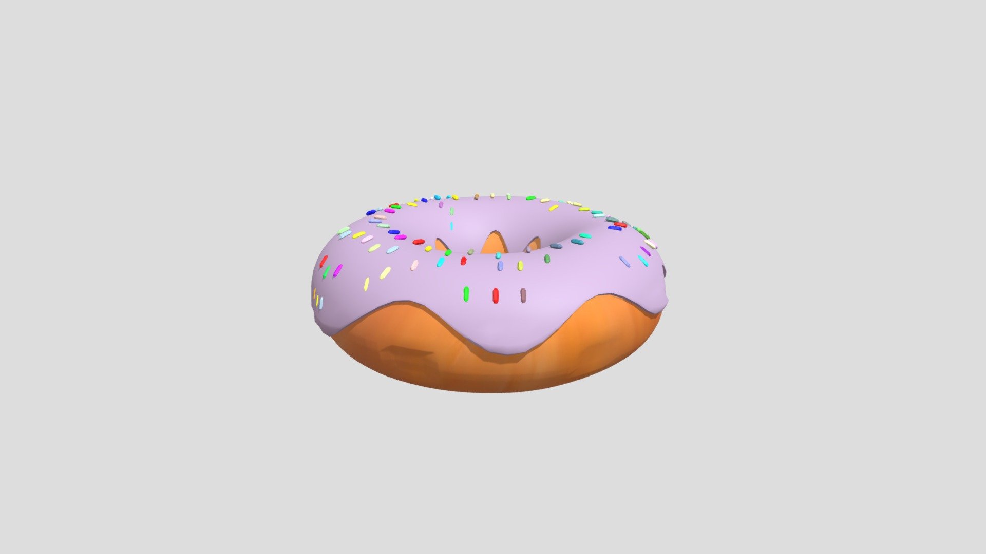 Doughnut - 3D model by Karthik Praveen (@karthikpraveen) [0cab2bd ...