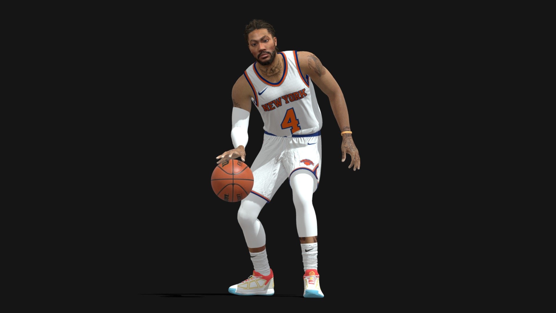 3D Rigged Derrick Rose New York Knicks NBA - 3D model by 3dpassion.net ...