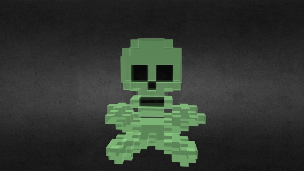 Pixel Art/Voxel Art (Ghost) - Download Free 3D model by Alex_F [0cae877 ...
