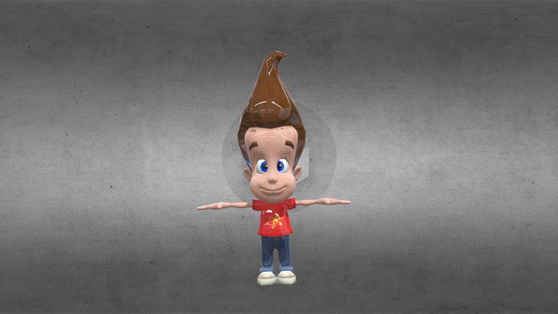 Jimmy Neutron - 3D model by RockoFoxy [0cb1fd5] - Sketchfab