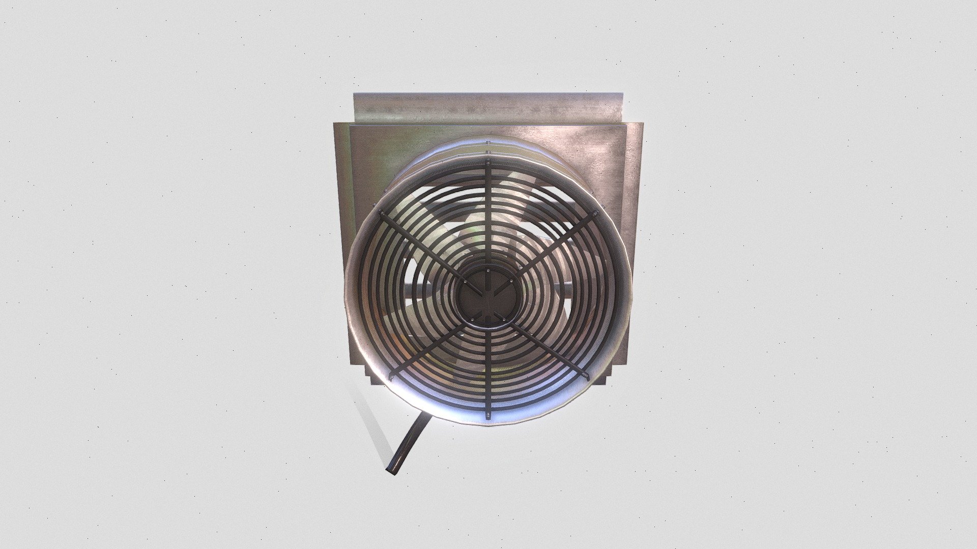 Rigged Exhaust Fan with Shutter - 3D model by Ari (@radars) [0cb491f ...