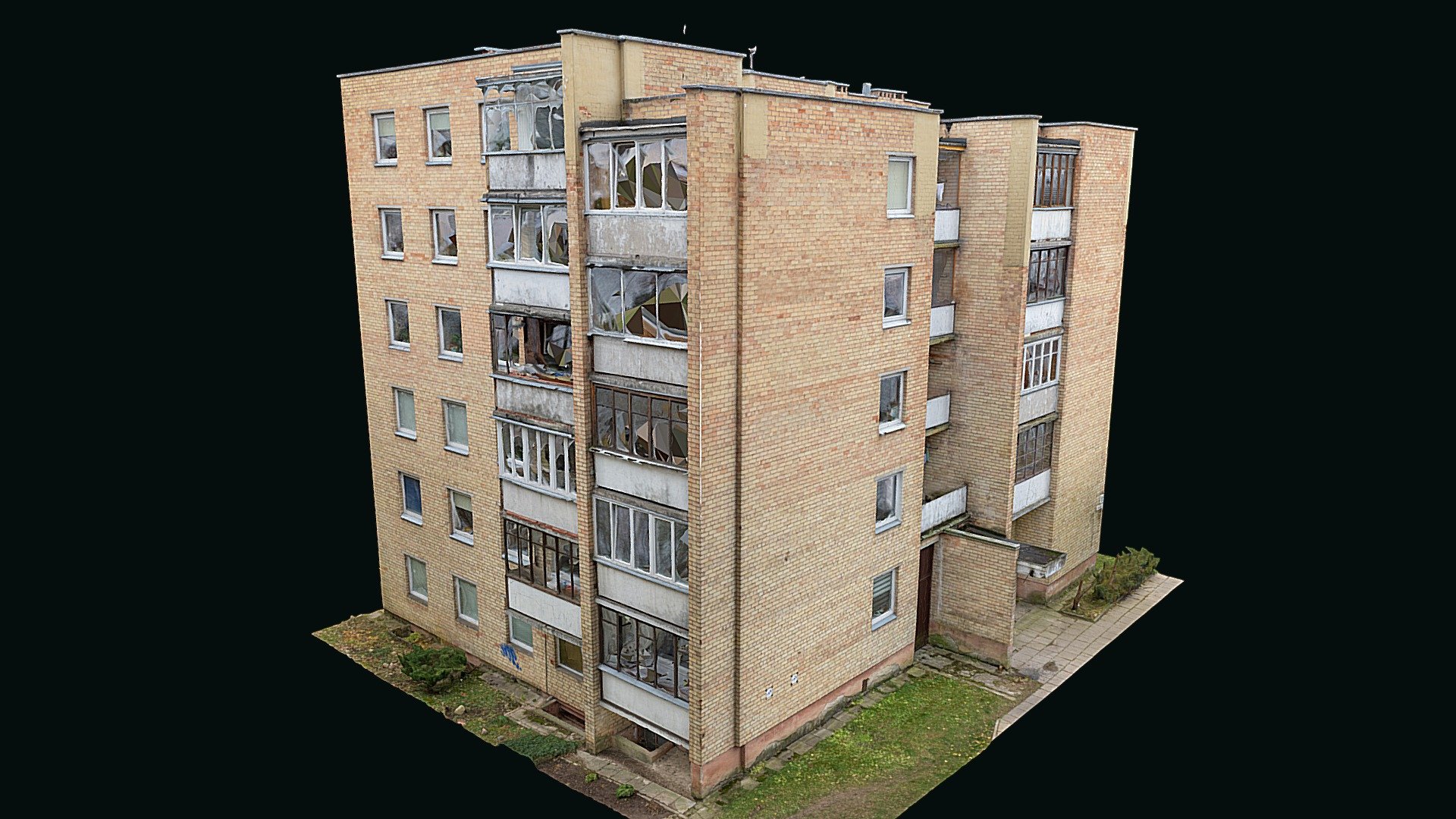 6 Storey Apartment Building Photogrammetry - 3D model by Saulius.Zaura ...