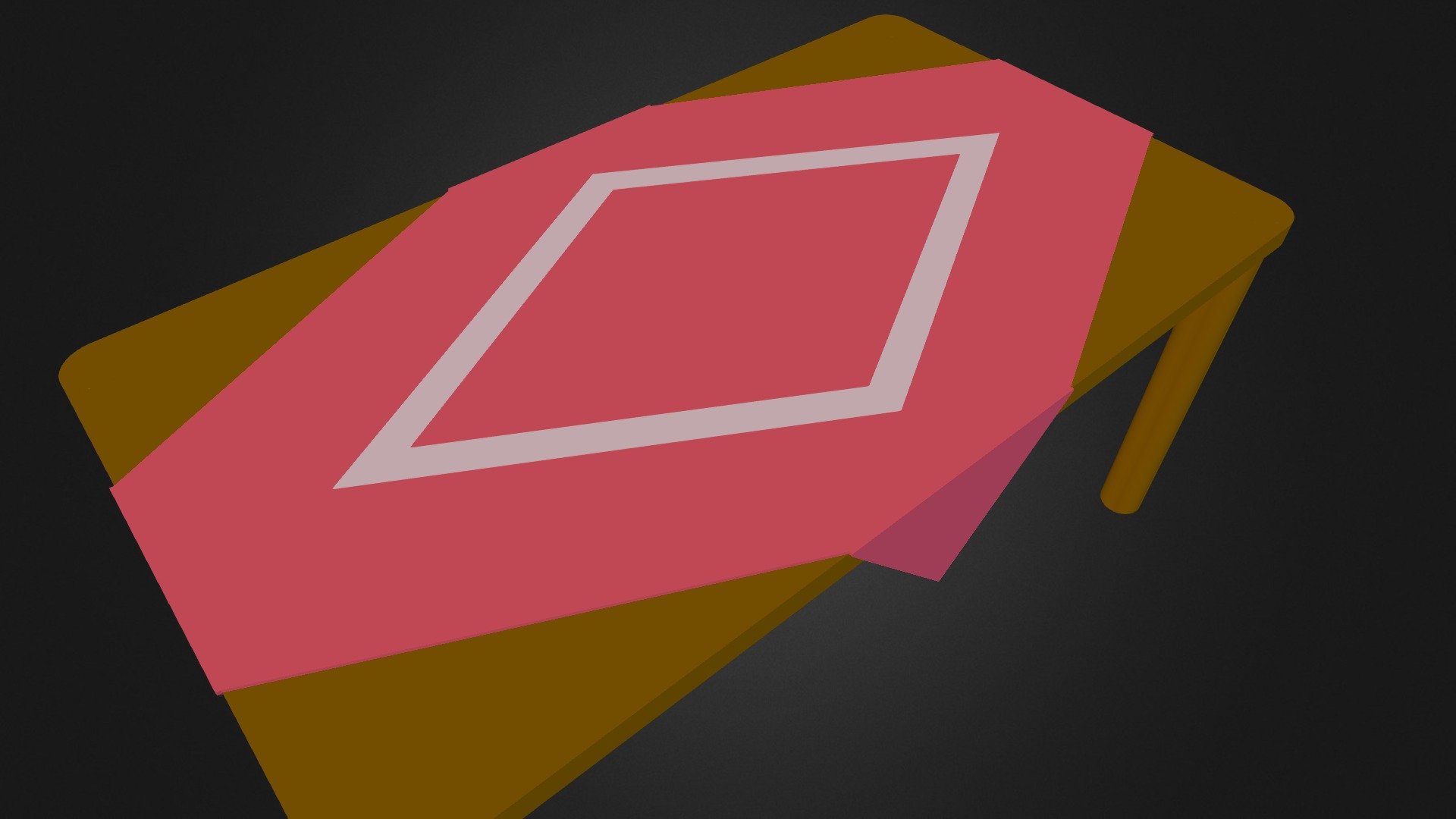 Red Table - 3D model by nesamons [0cb5567] - Sketchfab