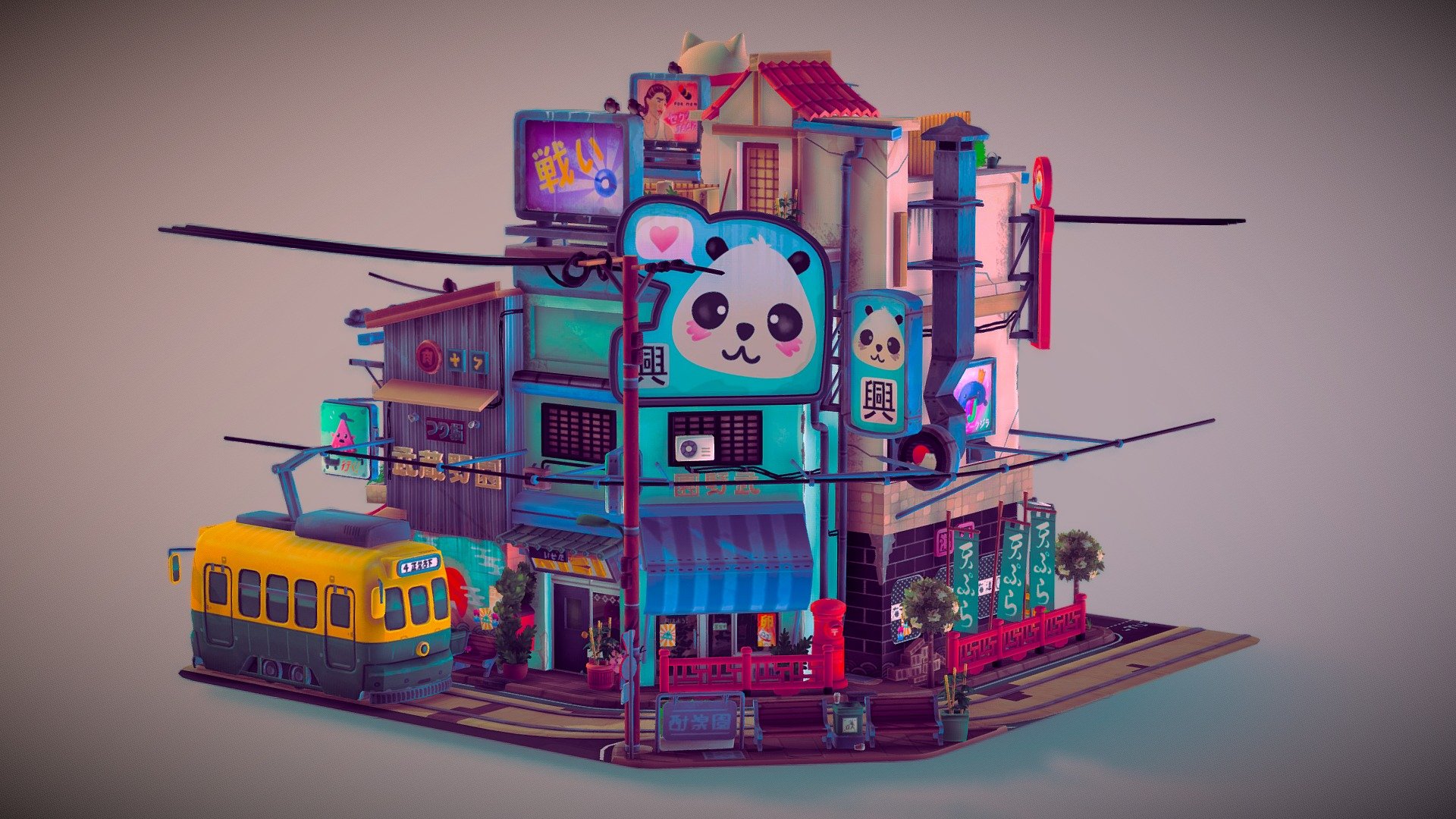 Sketchfab 3d Editor Challenge Littlest Tokyo - 3D model by phil ...