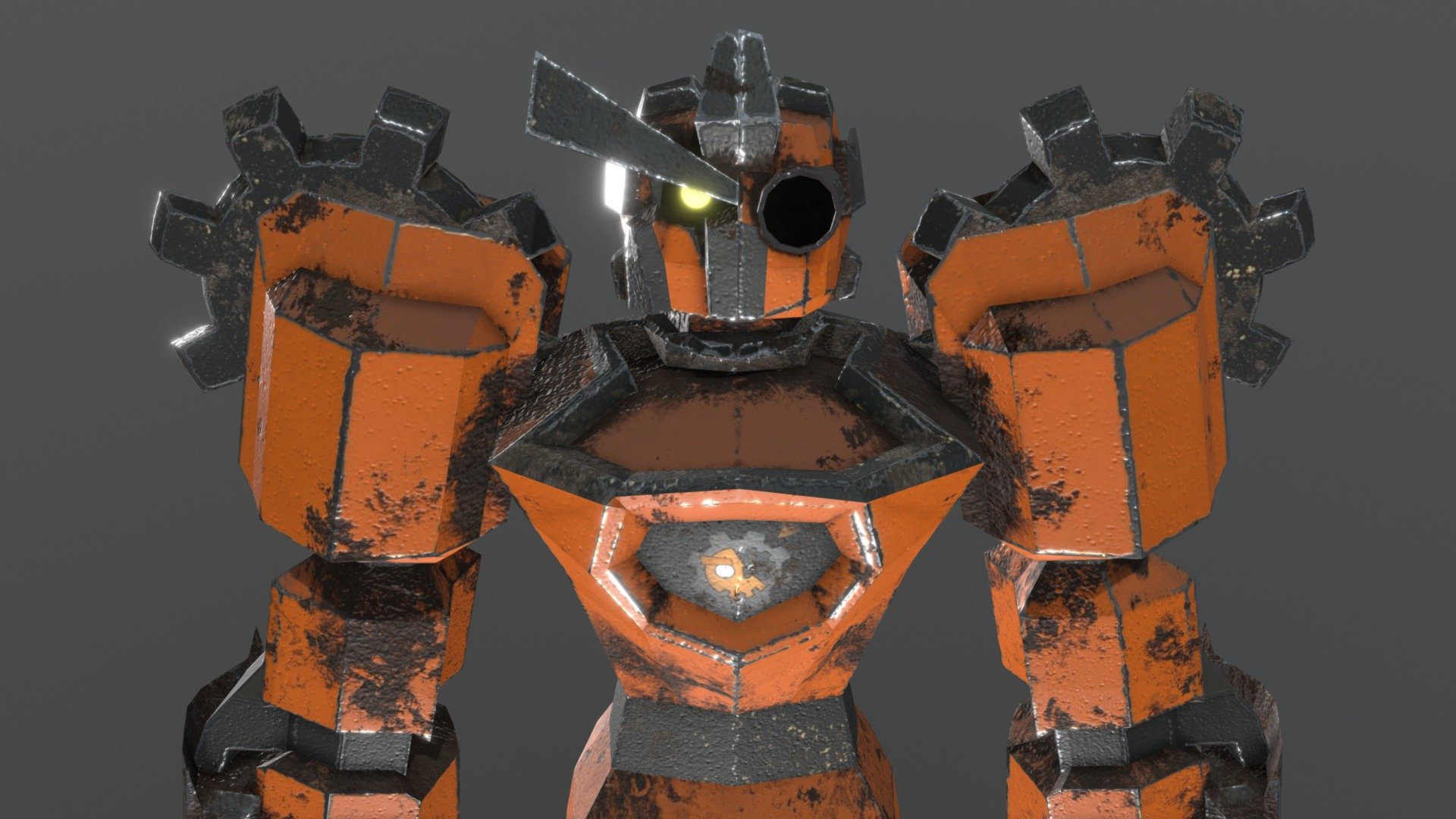 OrangeaRobot - 3D model by DaigoMannarelli [0cb75d1] - Sketchfab