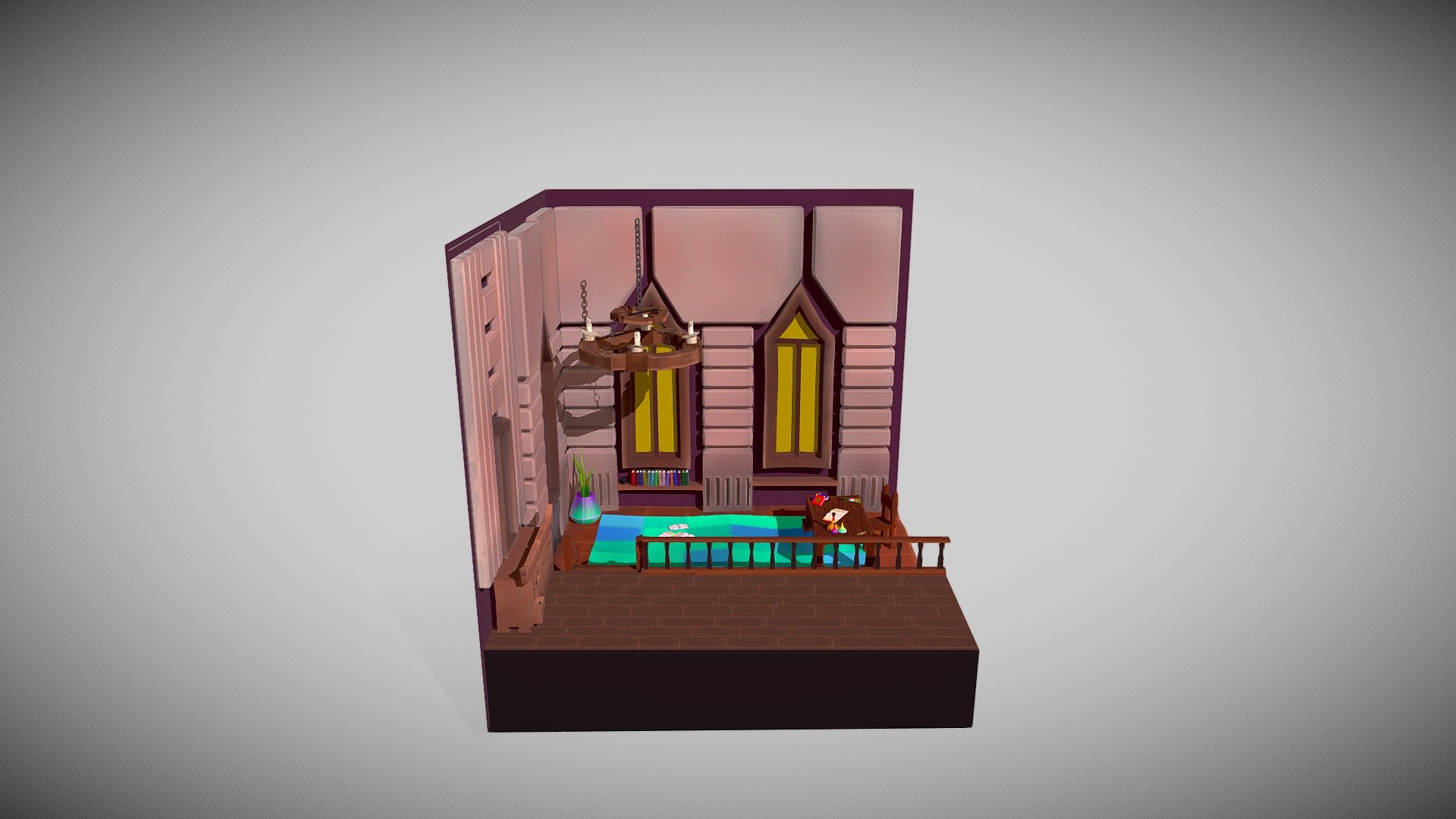 Magical Room - 3D model by L4L (@Land4land) [0cbc9b4] - Sketchfab
