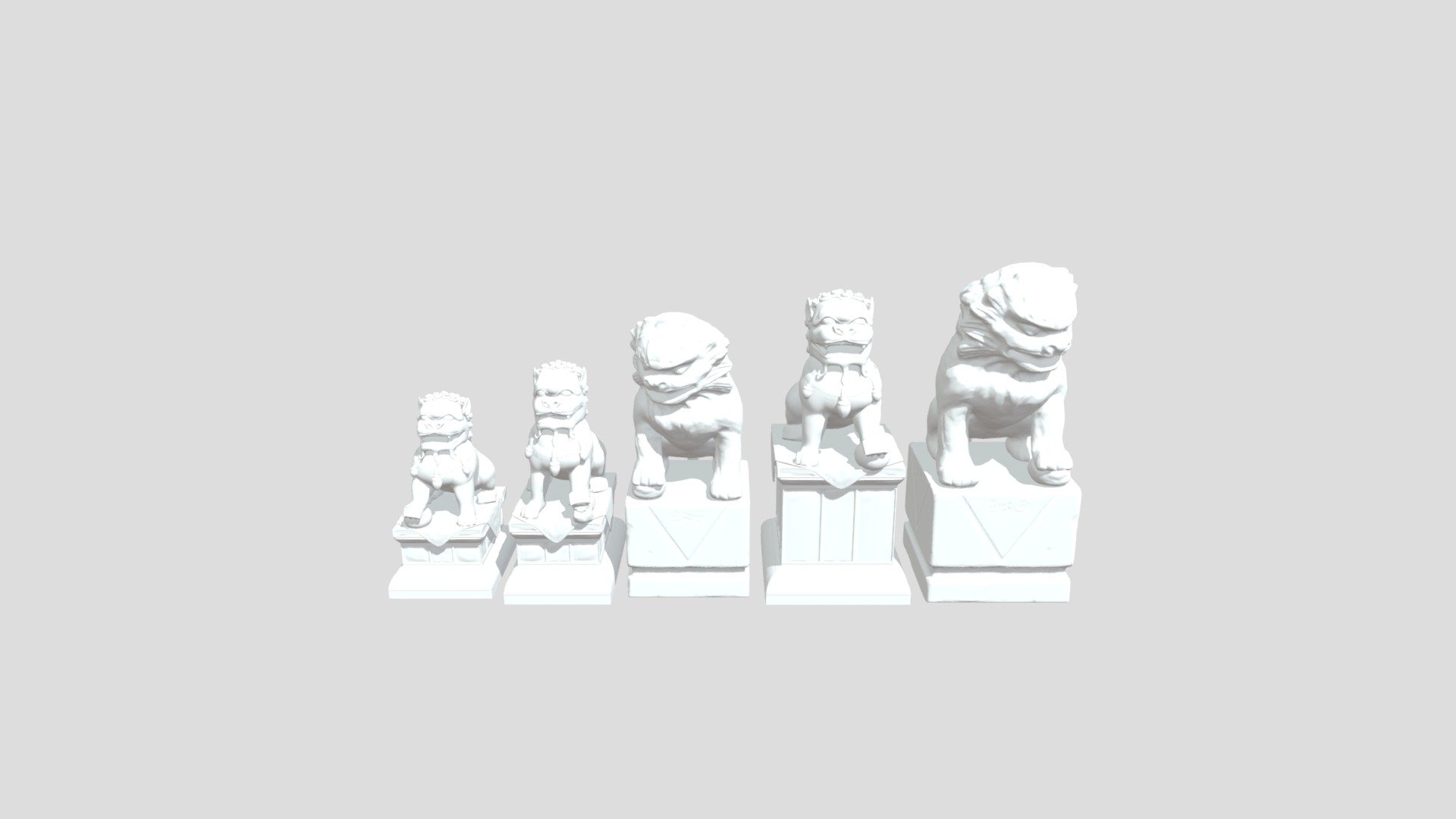 Lions stone lion statue - Download Free 3D model by john Smith ...