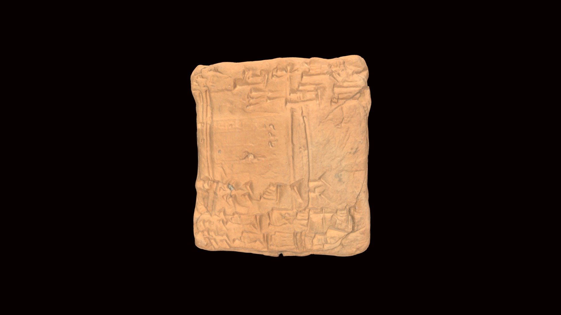 Cuneiform Tablet HMANE1899.2.58B - 3D model by Harvard Museum of the ...