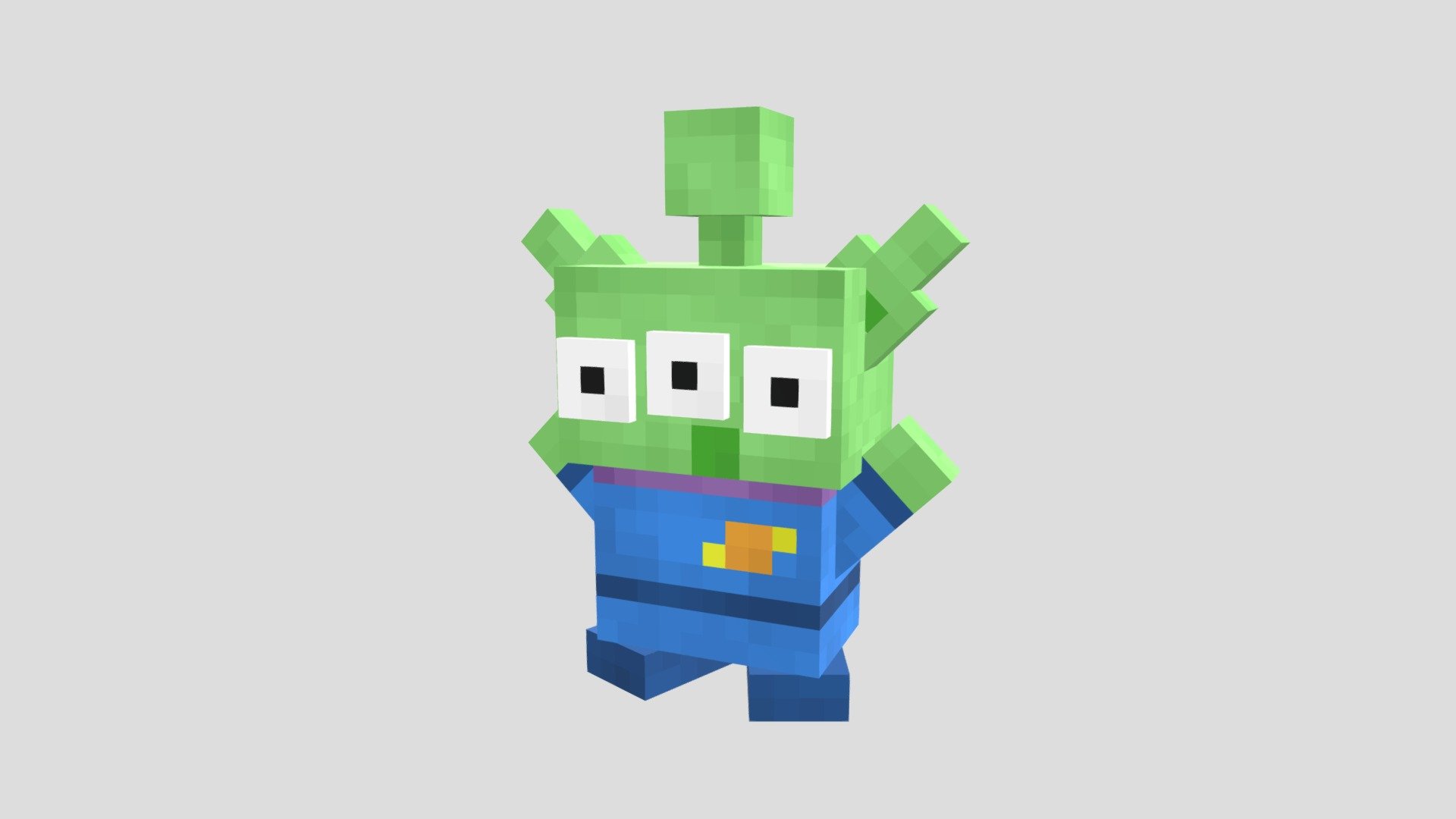 Alien from Toy Story | Minecraft Models - 3D model by Bobby Daemon ...