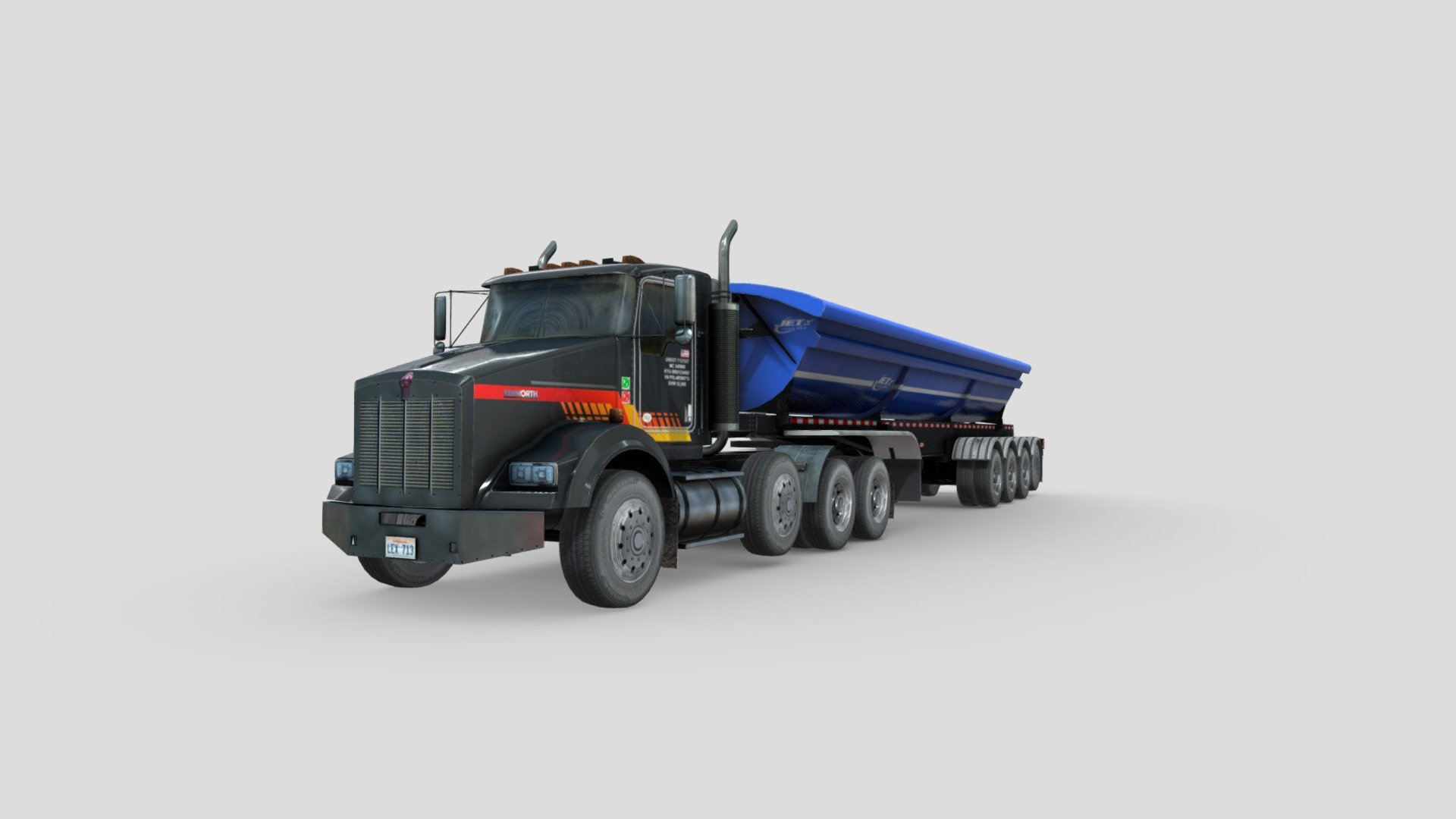 Kenworth T800 + Side Dump - 3D model by Lex713 (@LunarEclips3) [0cbf91c] - Sketchfab