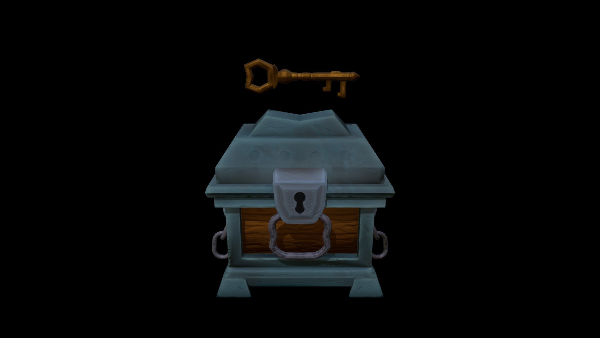 Chest&Key - 3D model by Fernando Torres C. (@13bmonkey) [0cc33f9 ...