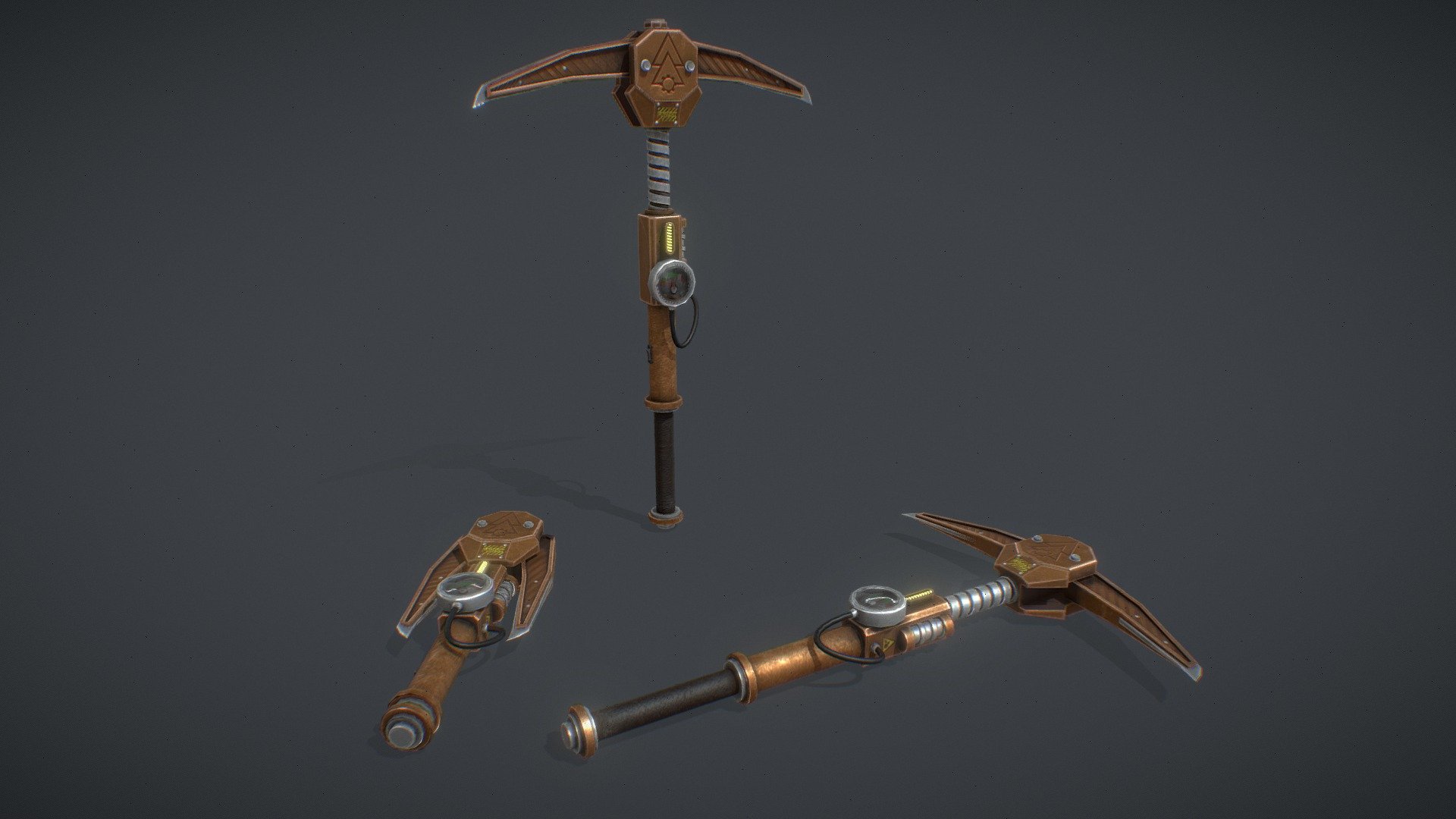Steampunk Pickaxe - Download Free 3D model by Sir Erdees (@sirerdees ...