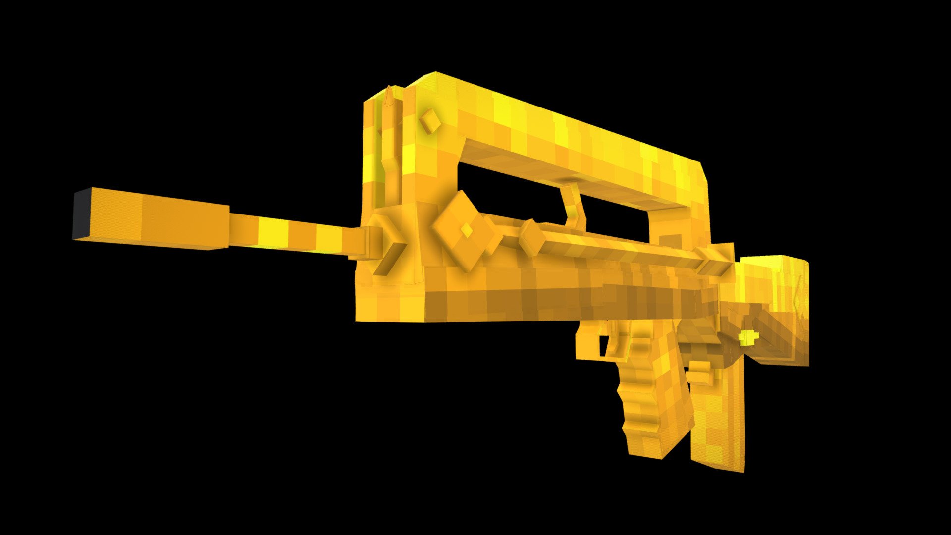 Golden Famas F1 ( Blockbench ) - Download Free 3D model by GGlecoco ...