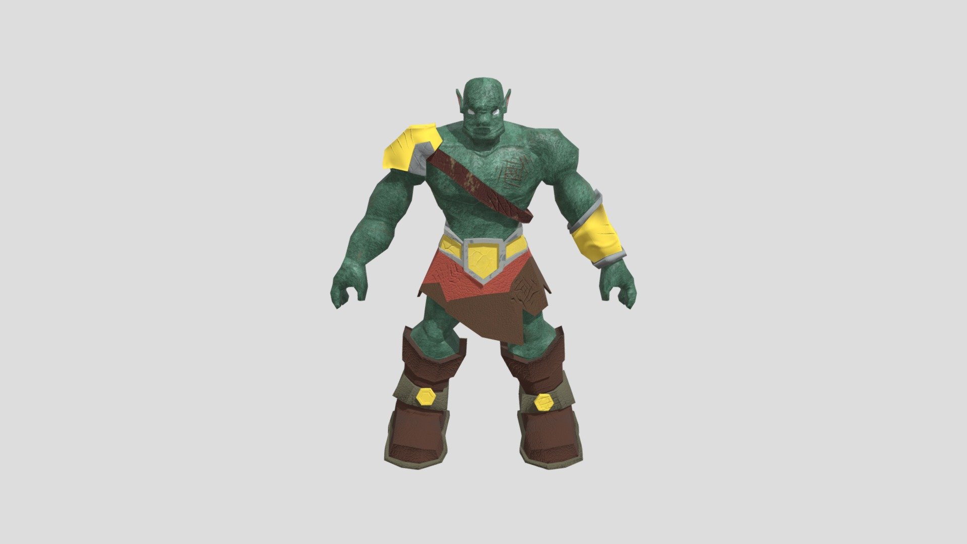 orco low poly - 3D model by miguel.sierra409 [0ccad2d] - Sketchfab