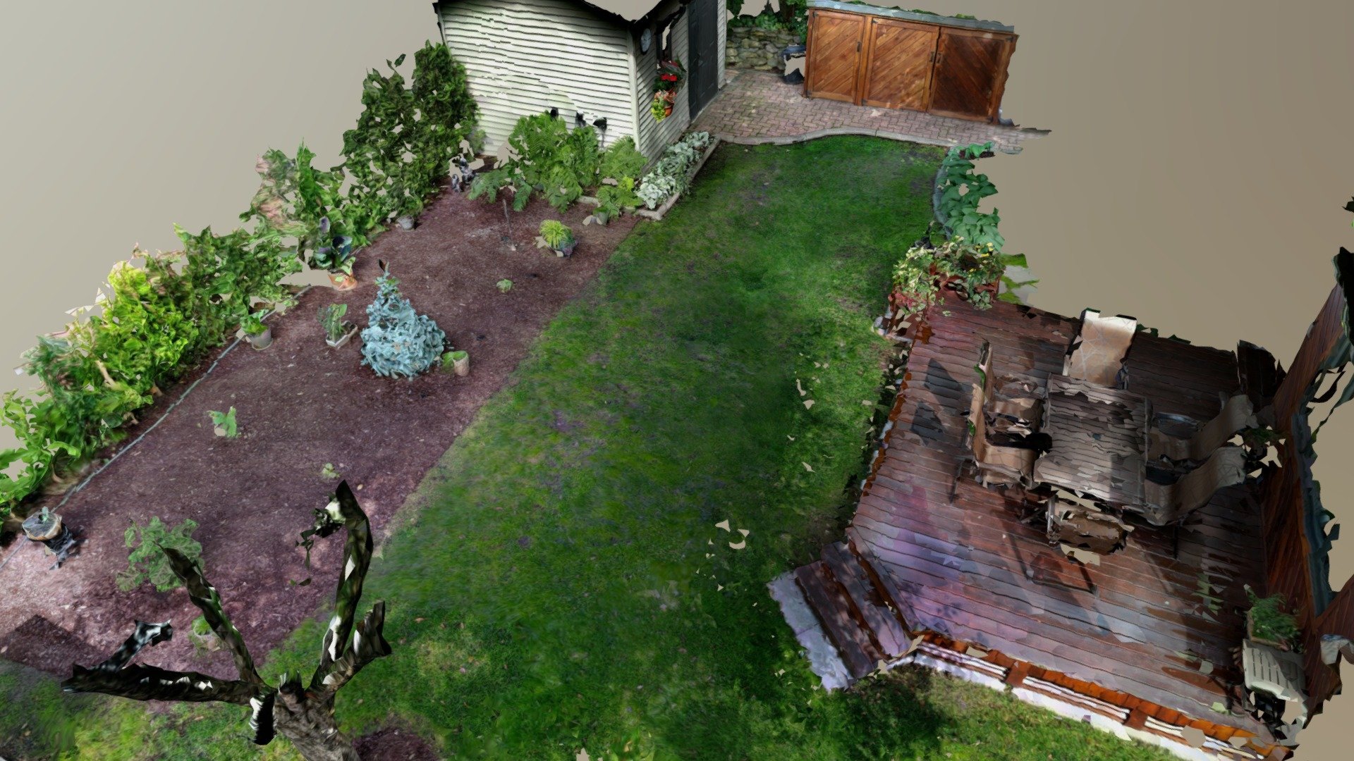 backyard - 3D model by matlabbe [0ccd7a3] - Sketchfab
