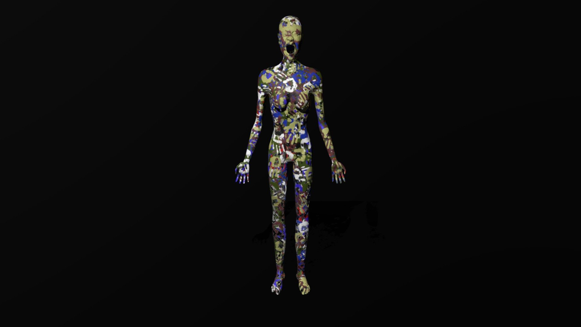 Paint Monster - 3D model by elliemsmith [0cce18f] - Sketchfab