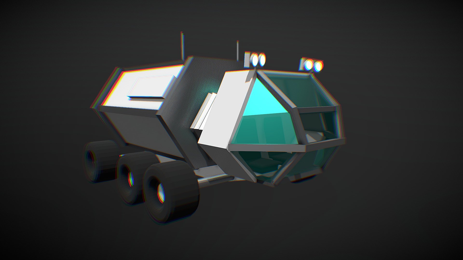 Low-Poly Lunar Rover - 3D model by dsl3125 [0ccef72] - Sketchfab